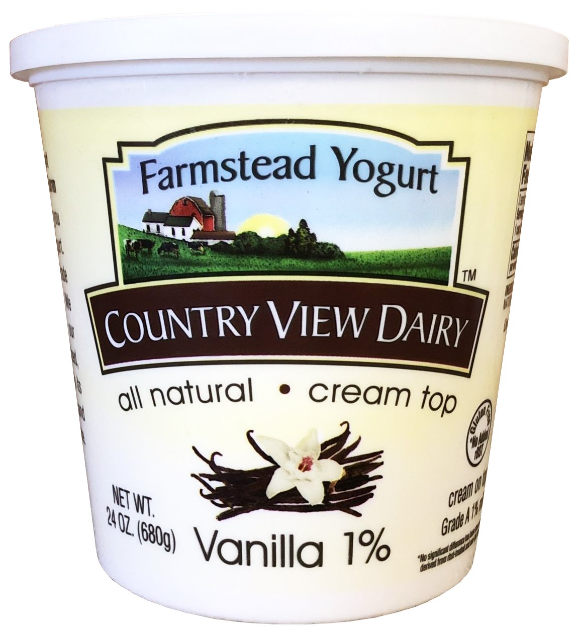 Country View Dairy Vanilla Cream Top Yogurt - Shop Yogurt at H-E-B