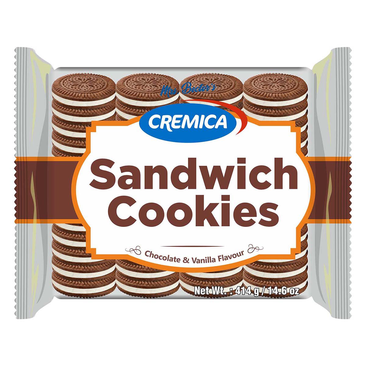 Cremica Chocolate & Vanilla Sandwich Cookies - Shop Cookies at H-E-B