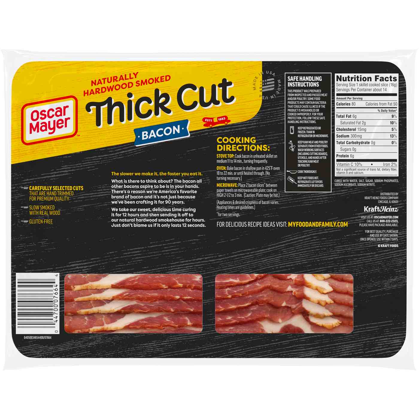 Oscar Mayer Thick Cut Bacon - Mega Pack - Shop Bacon at H-E-B