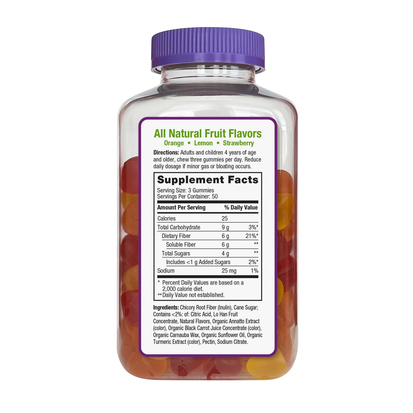 Fiber Advance Vegetarian Prebiotic Fiber Gummies - Shop Digestion ...