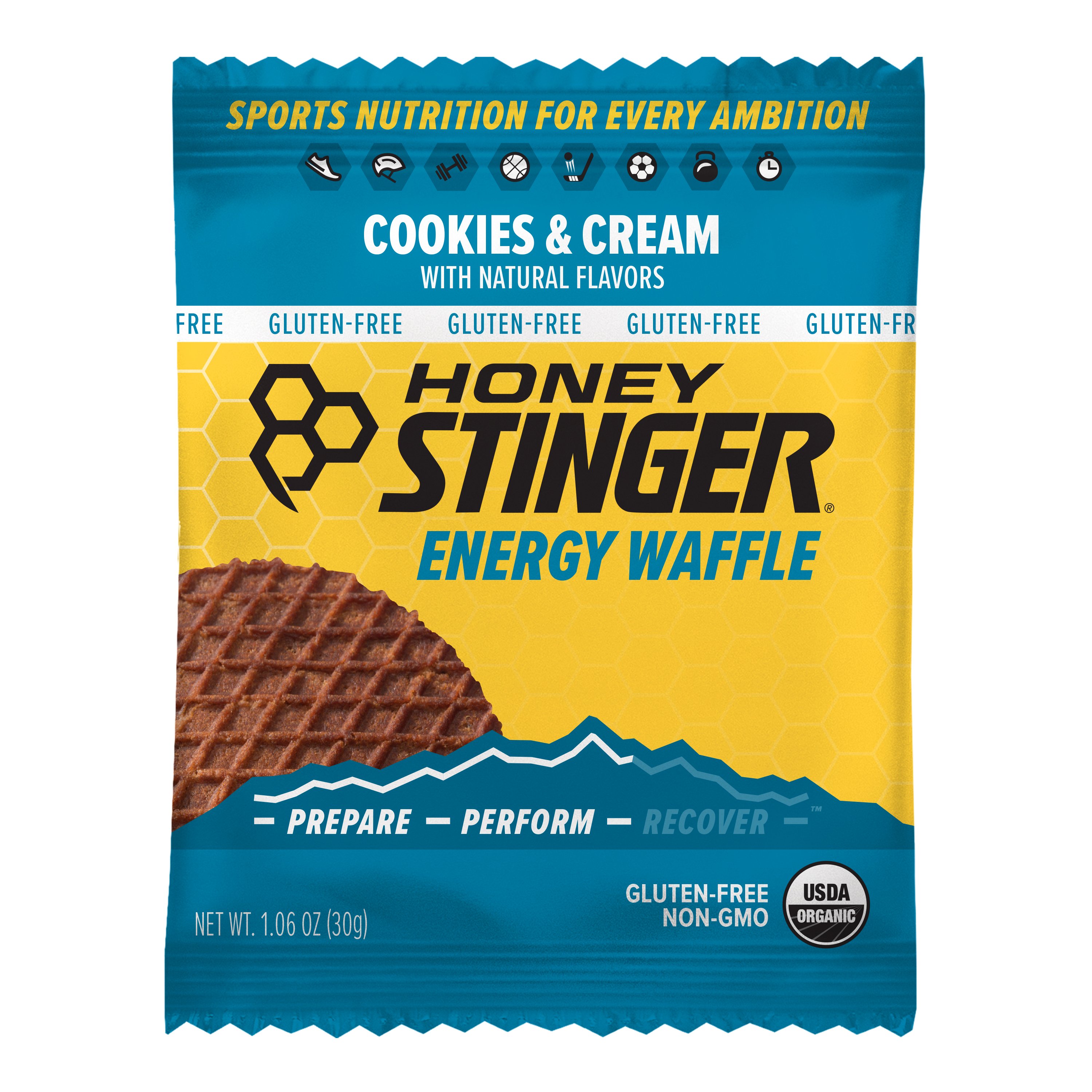 Honey Stinger Energy Waffle - Cookies & Cream - Shop Granola & snack ...