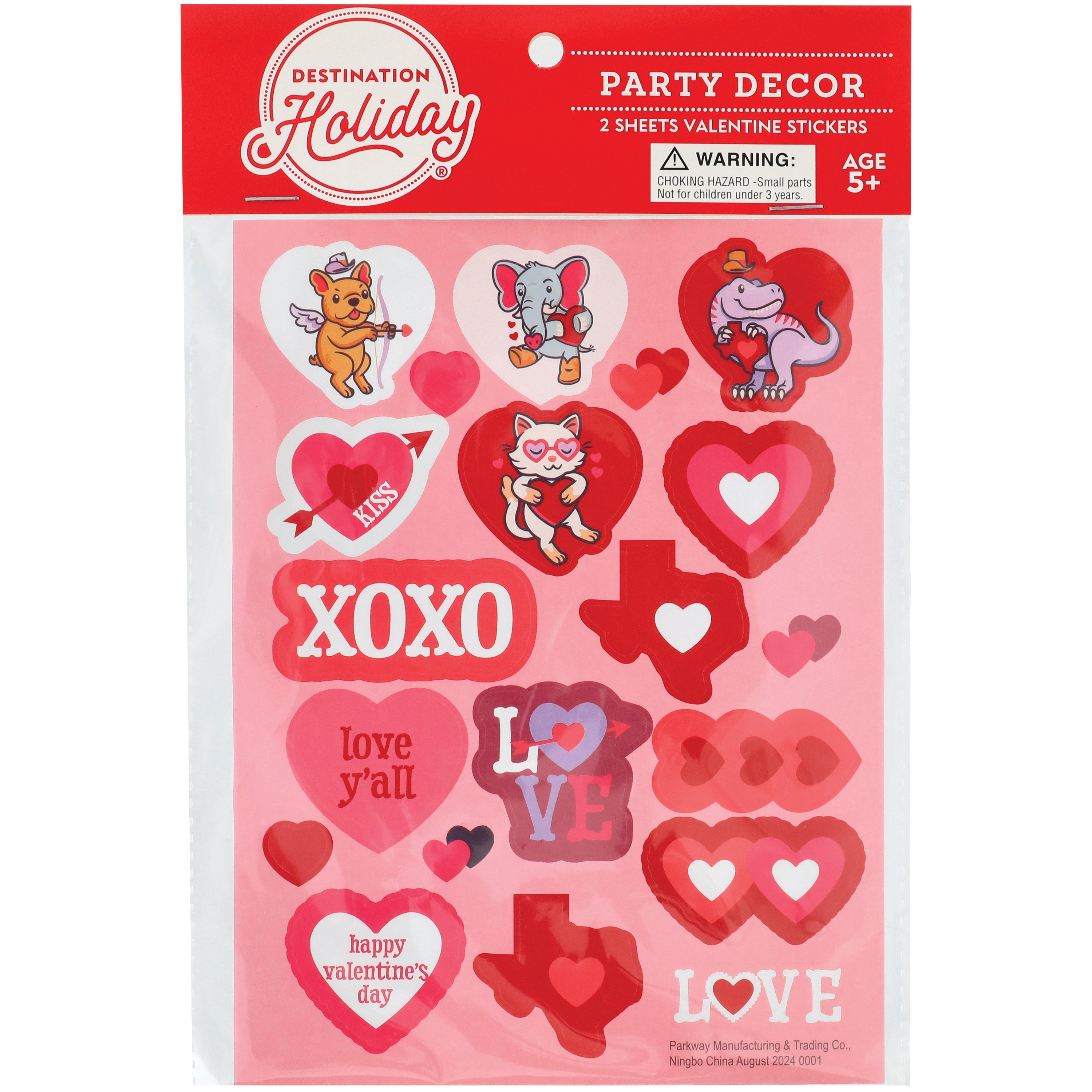 Destination Holiday Valentines Stickers - Shop Favors at H-E-B