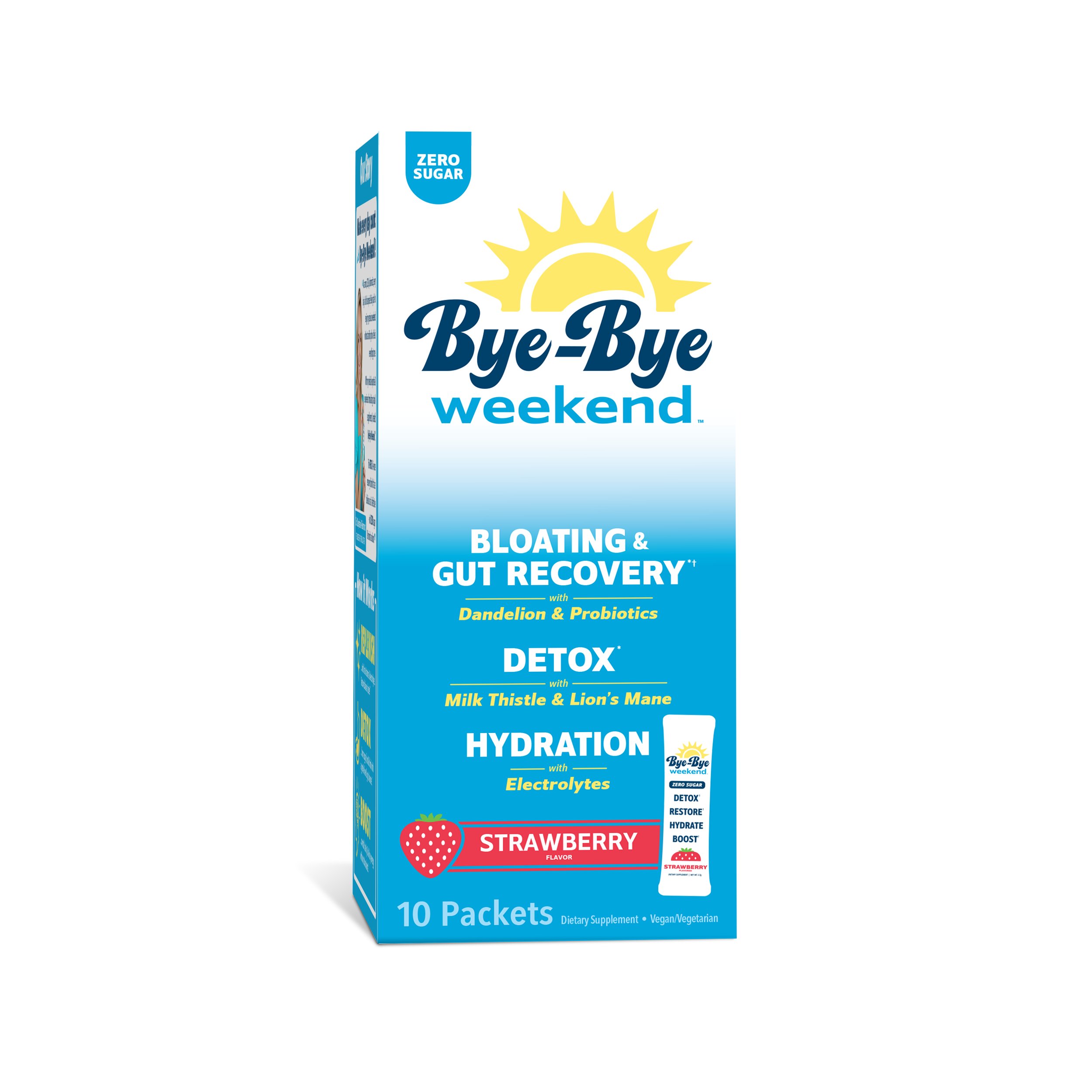 Bye Bye Weekend Zero Sugar Drink Mix - Strawberry - Shop Mixes & flavor ...