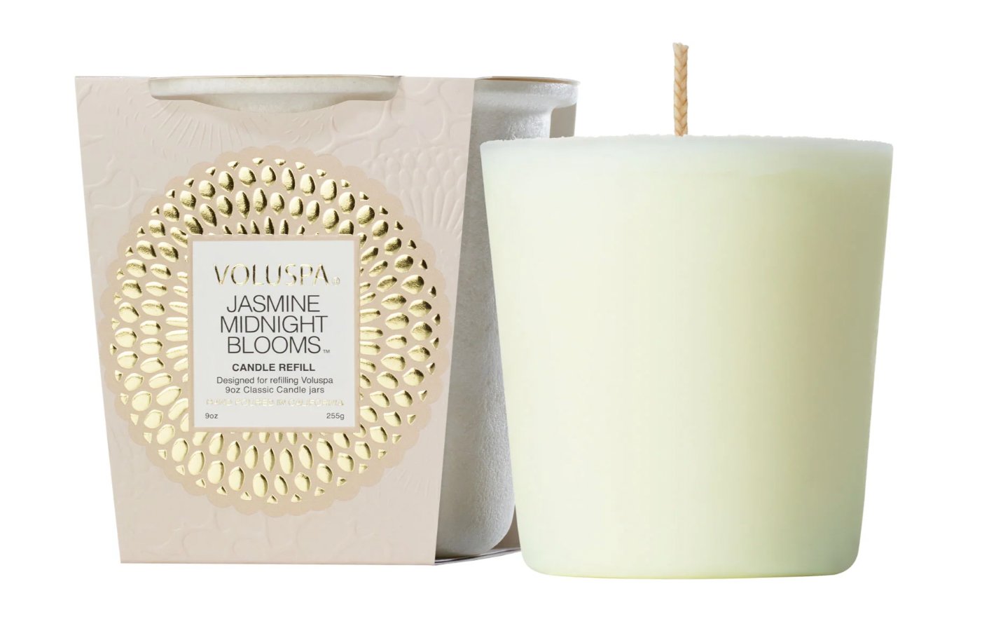 Voluspa Jasmine Midnight Blooms Candle Refill, 9 oz | Central Market ...