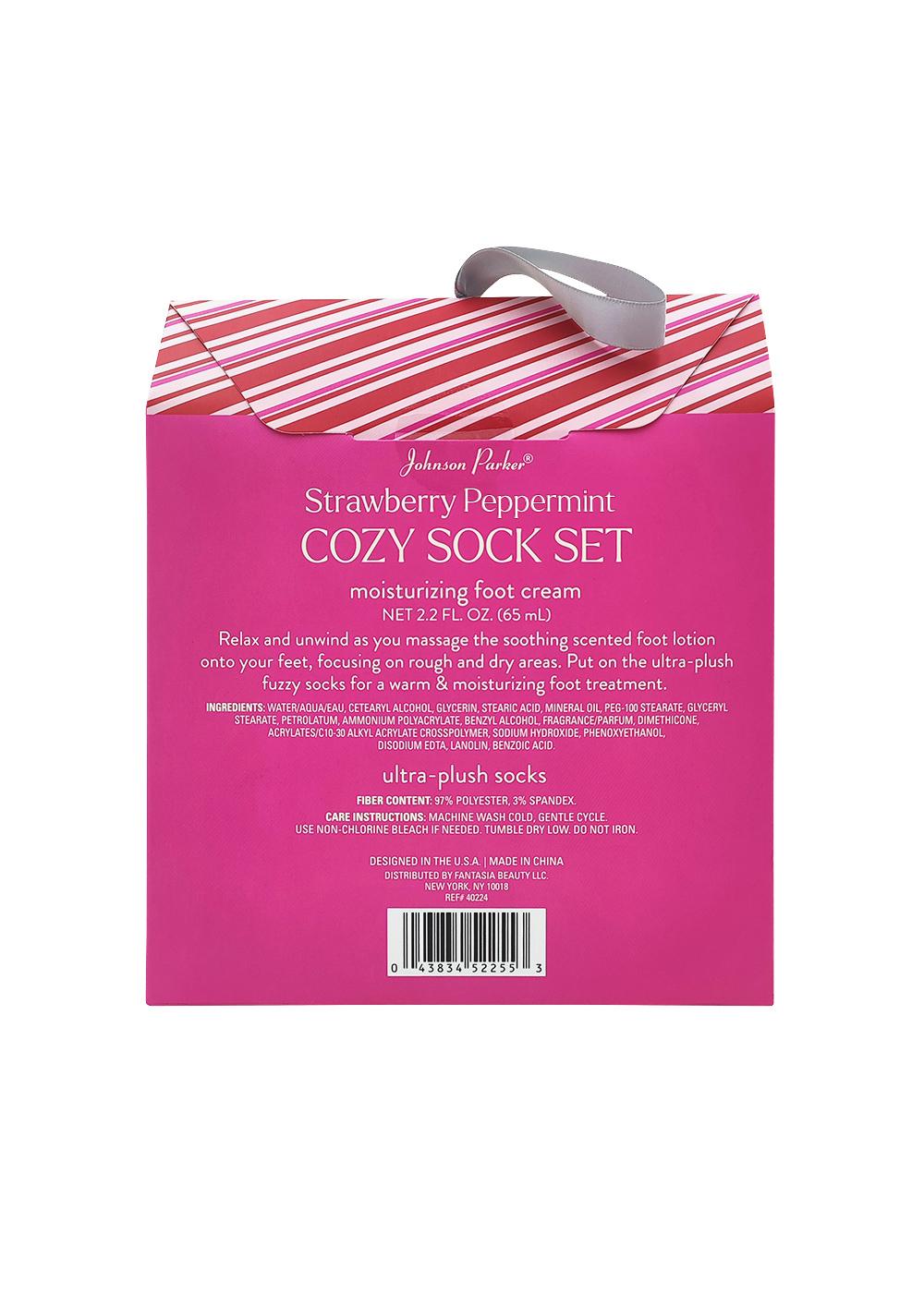 Johnson Parker Candy Stripe Cozy Sock & Foot Cream Set - Shop Bath ...