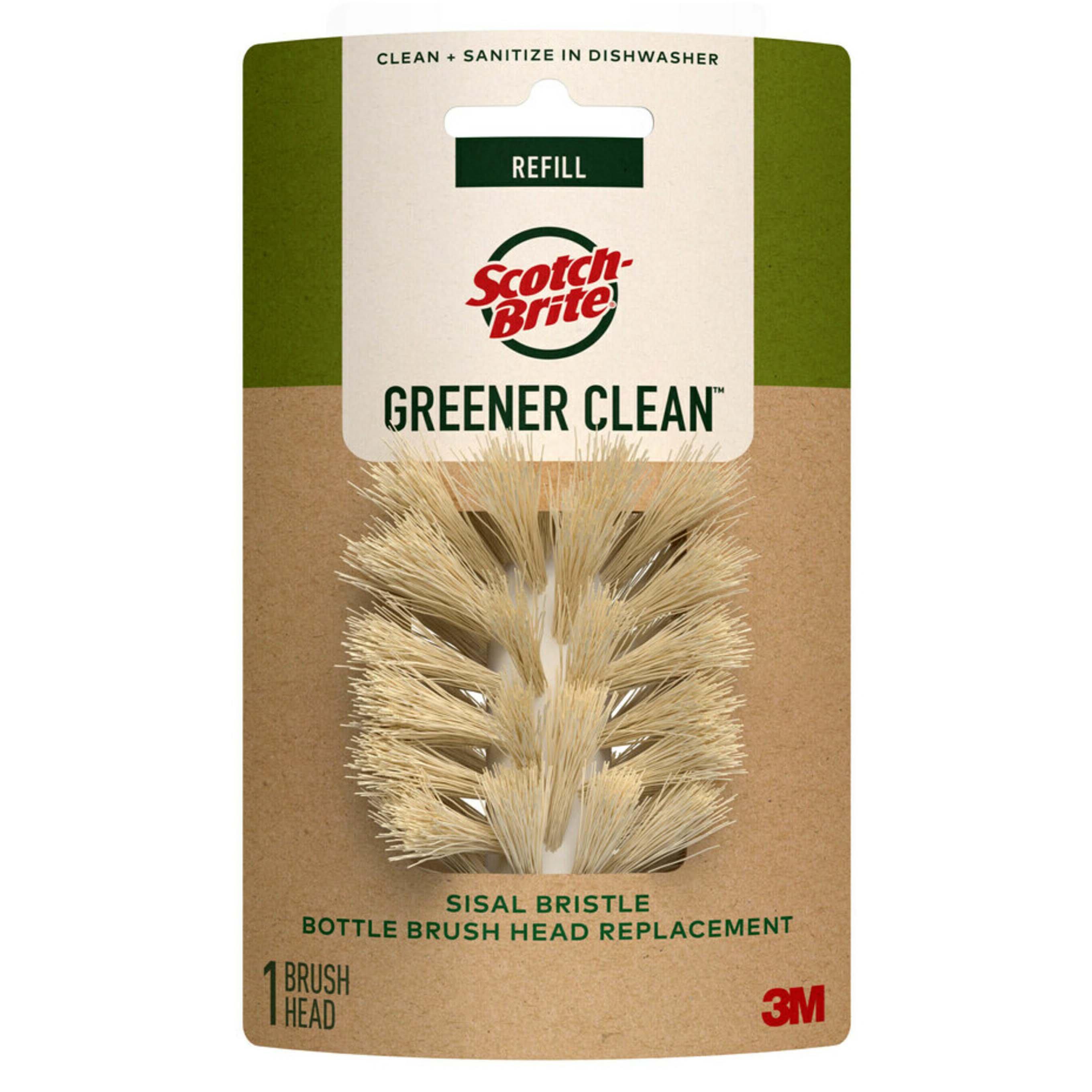 Scotch-Brite Greener Clean Bottle Brush Head Replacement - Shop Brushes ...