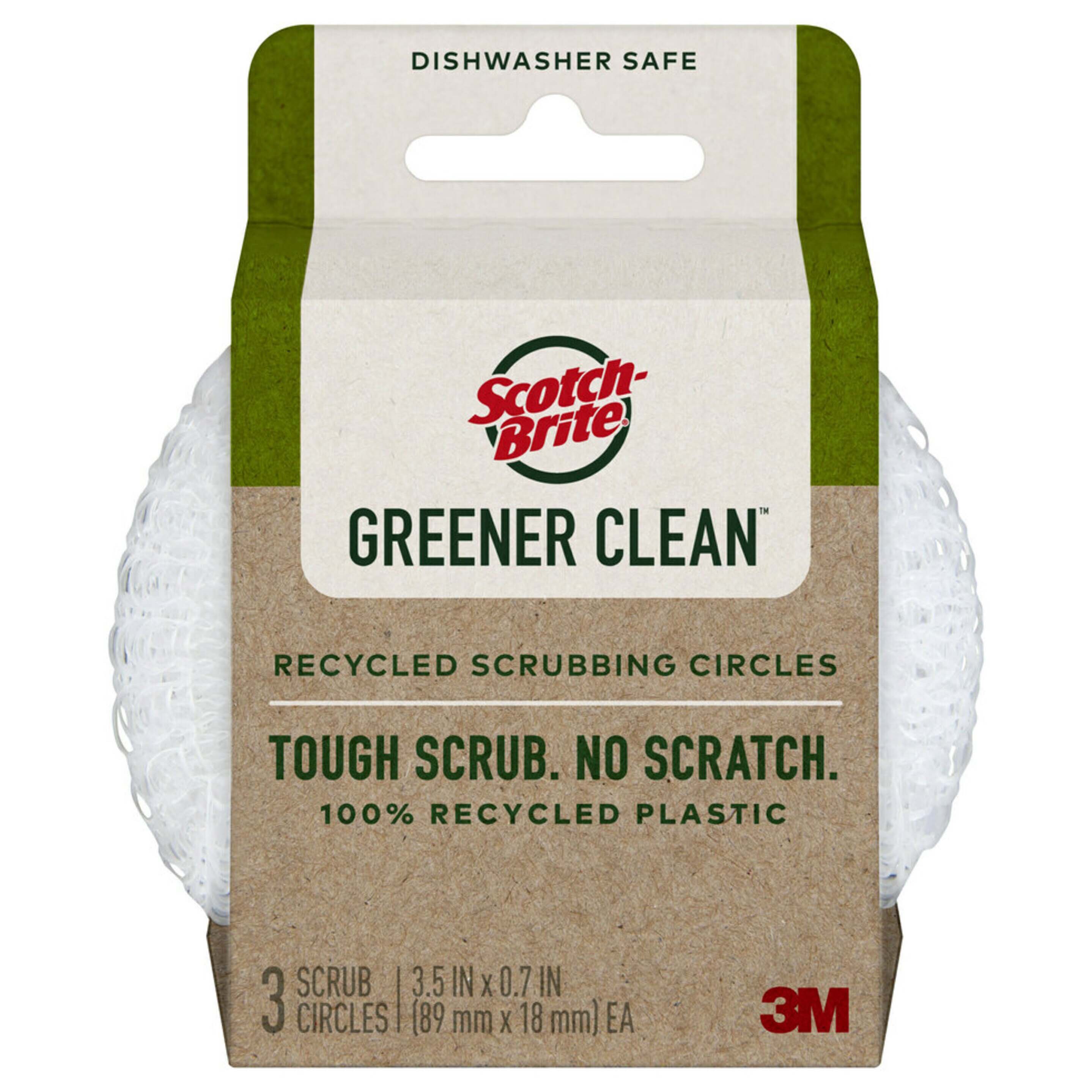 Scotch-Brite Greener Clean Recycled Scrubbing Circles - Shop Sponges ...