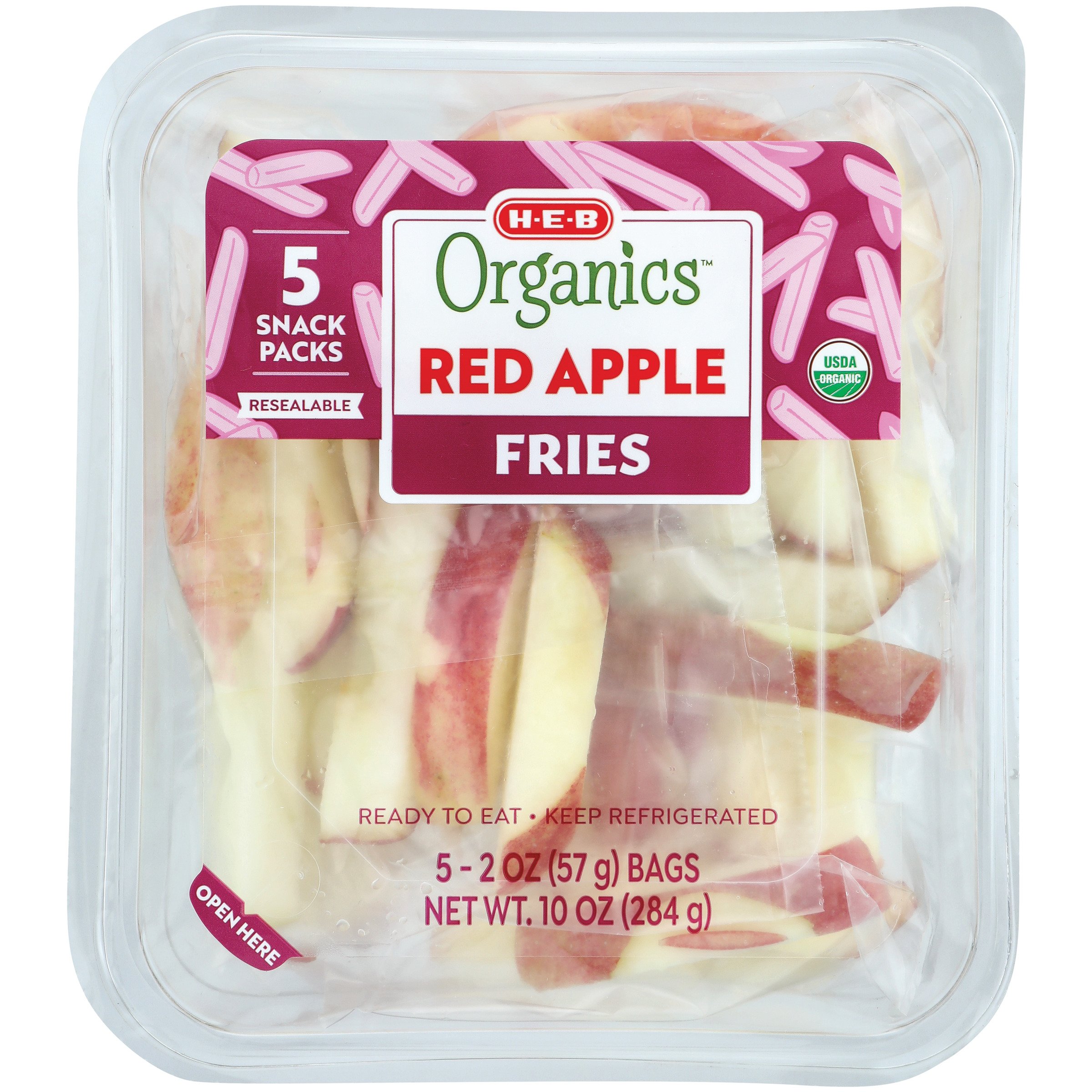 H-E-B Organics Fresh Red Apple Fries - Shop Apples at H-E-B