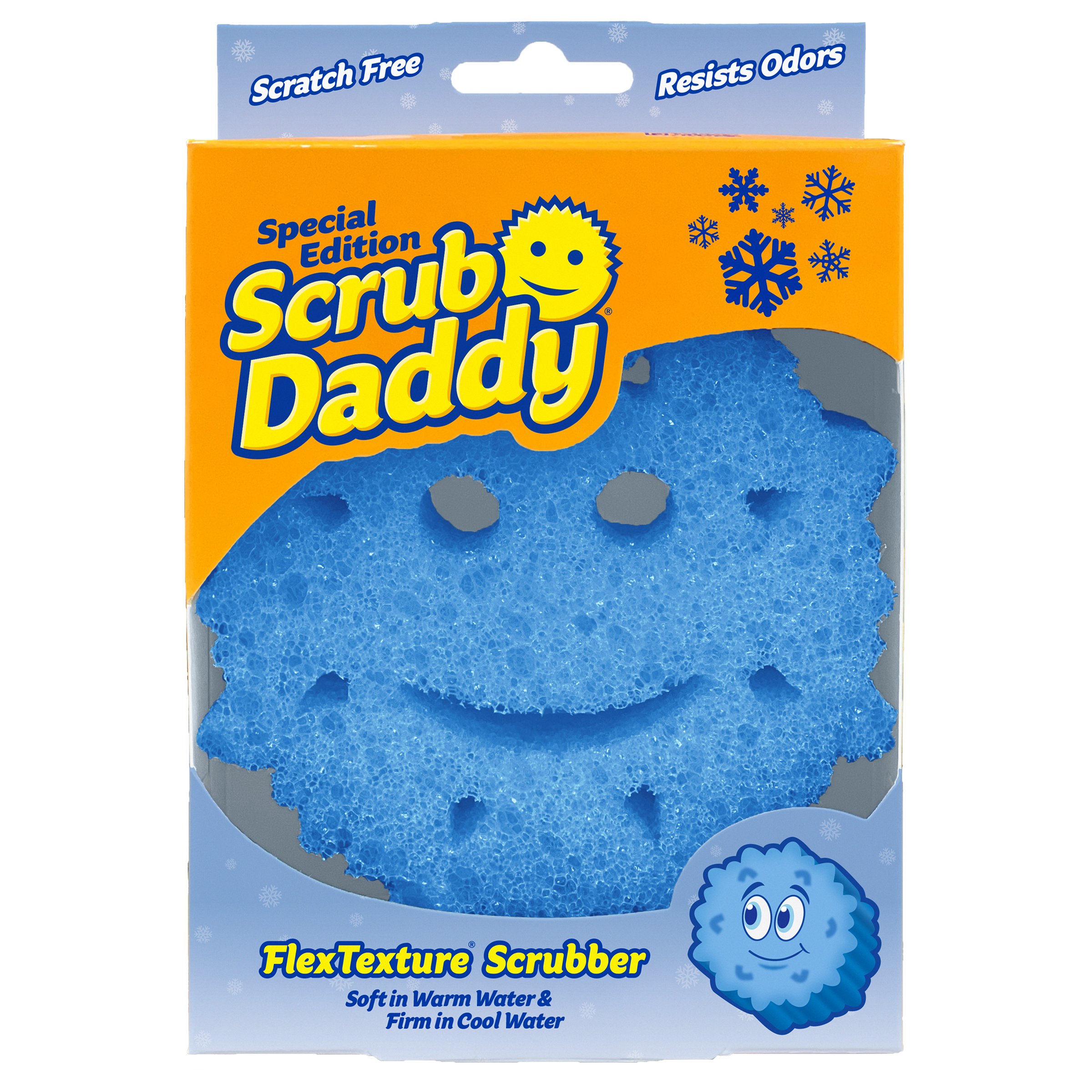 Scrub Daddy Blue Snowflake FlexTexture Scrubber - Shop Sponges ...
