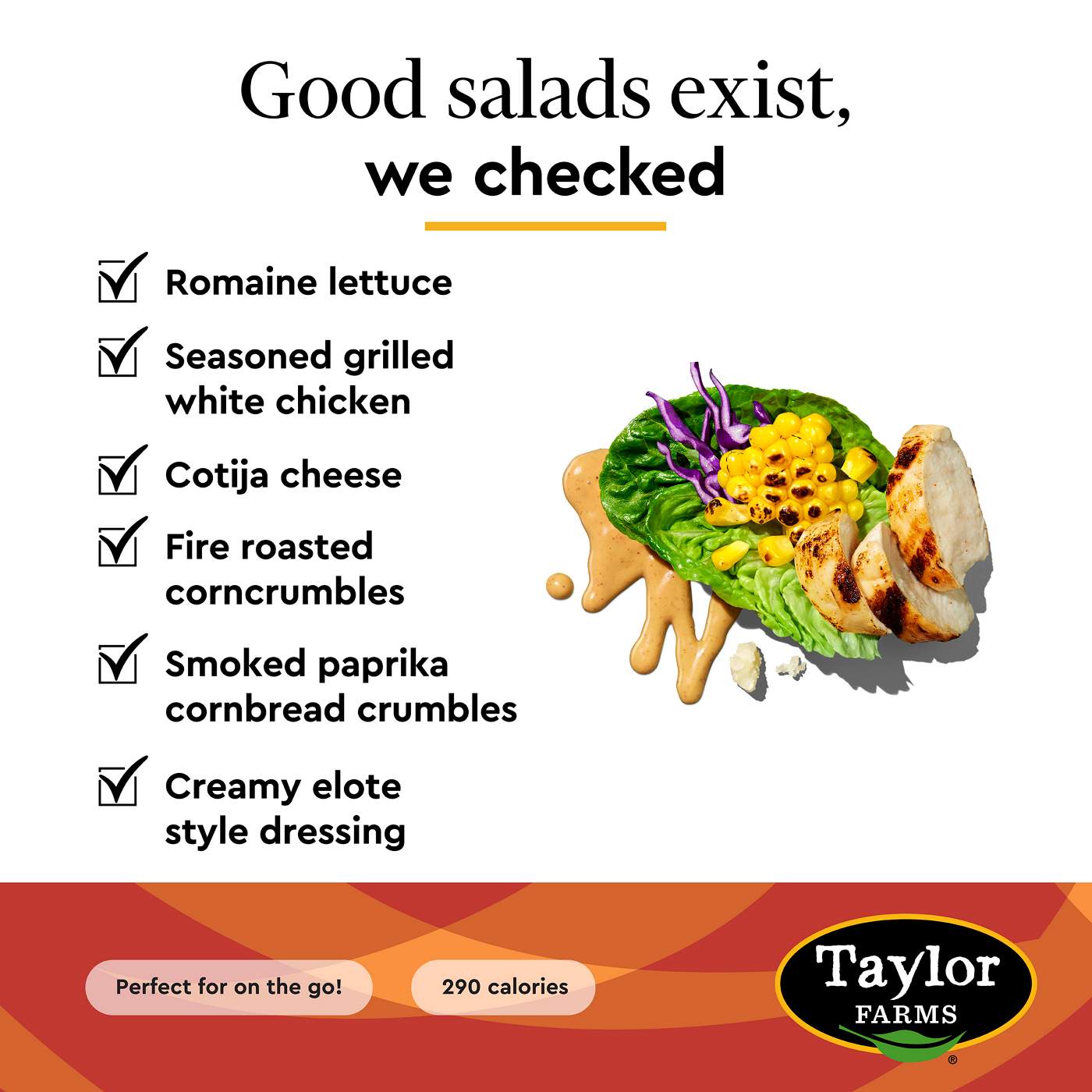 Taylor Farms Mexican Street Corn with Chicken Salad Bowl - Shop Salads ...