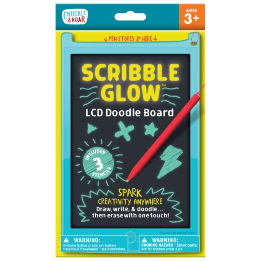 Chuckle & Roar Scribble Glow LCD Doodle Board - Shop Playsets at H-E-B