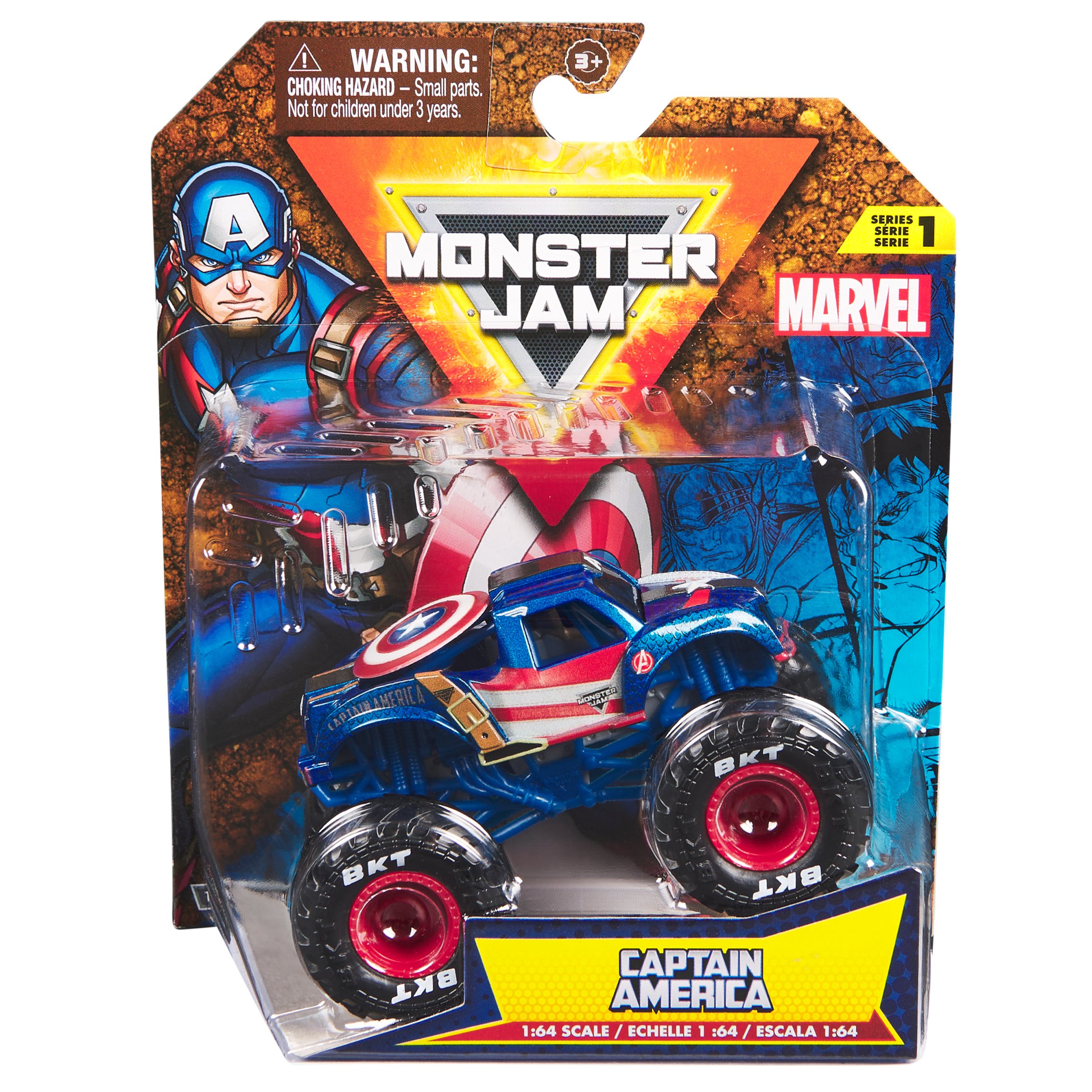 Monster Jam Marvel Captain America Vehicle - Shop Toy vehicles at H-E-B