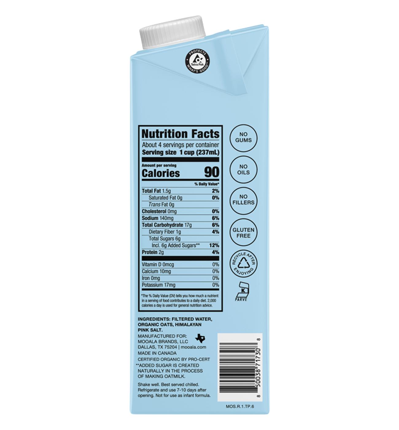 Mooala Organic Simple Oat Milk - Shop Milk at H-E-B