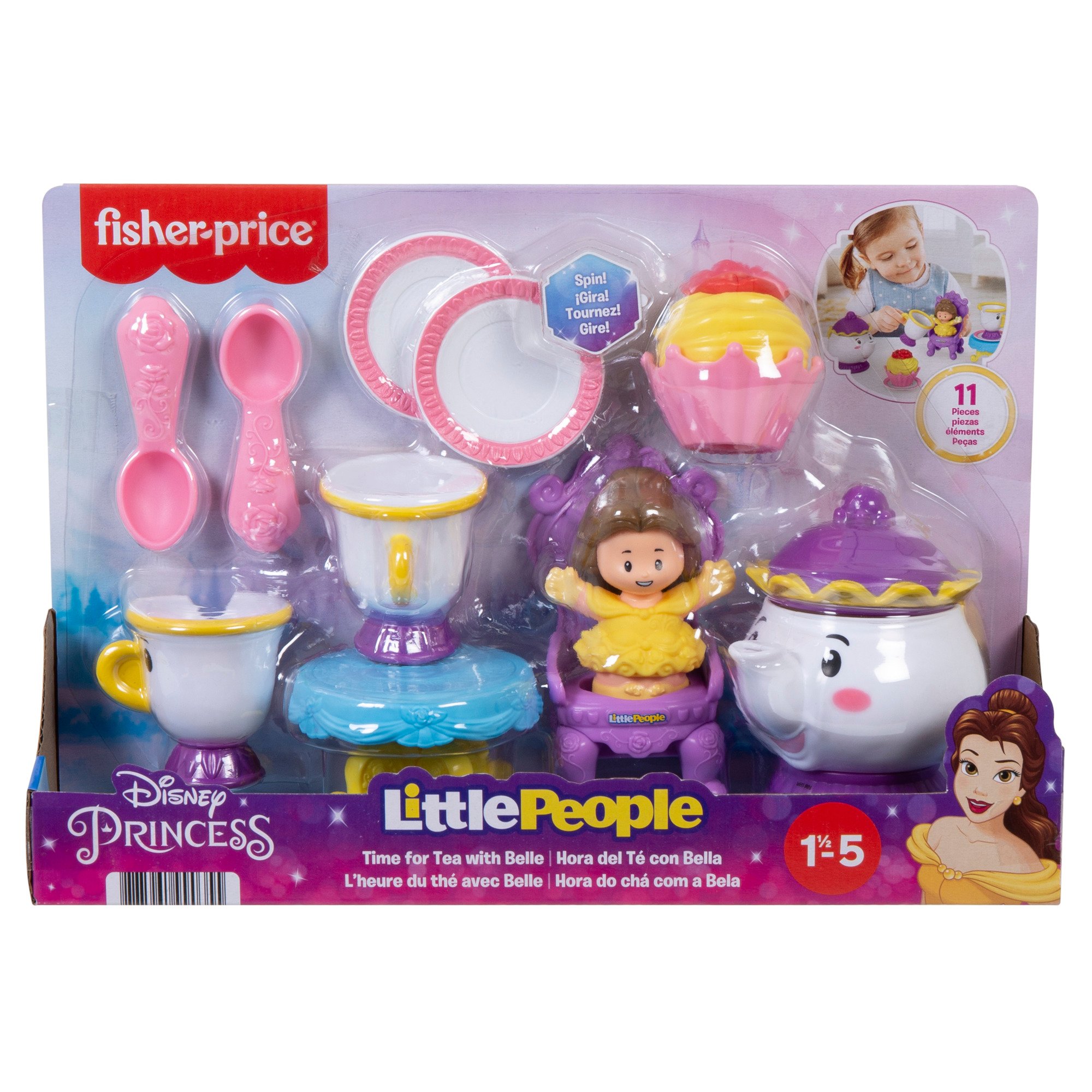 Fisher-Price Little People Disney Princess Belle Tea Set - Shop Baby ...