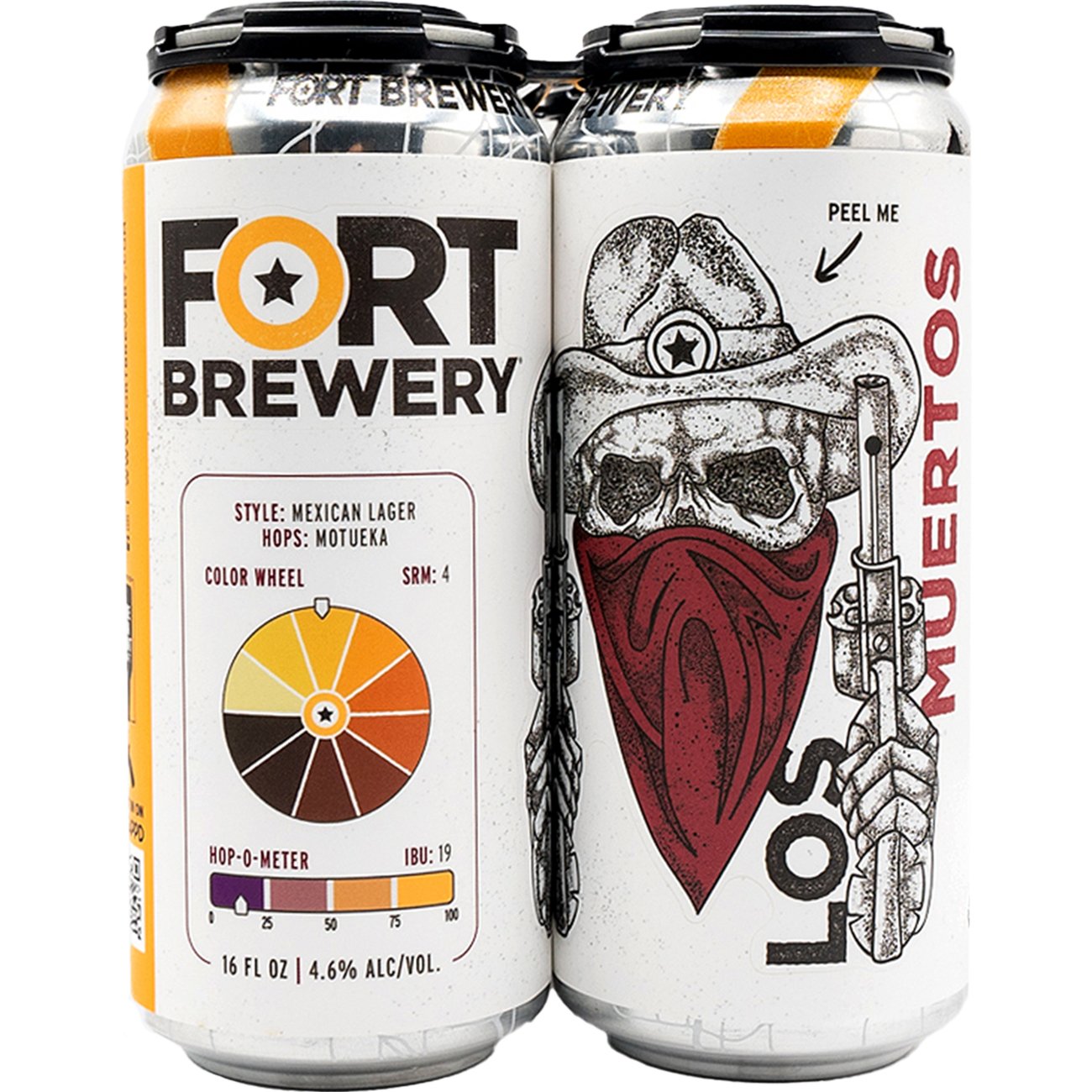 Fort Brewery Los Muertos Mexican Style Lager 4 pk Cans - Shop Beer at H-E-B