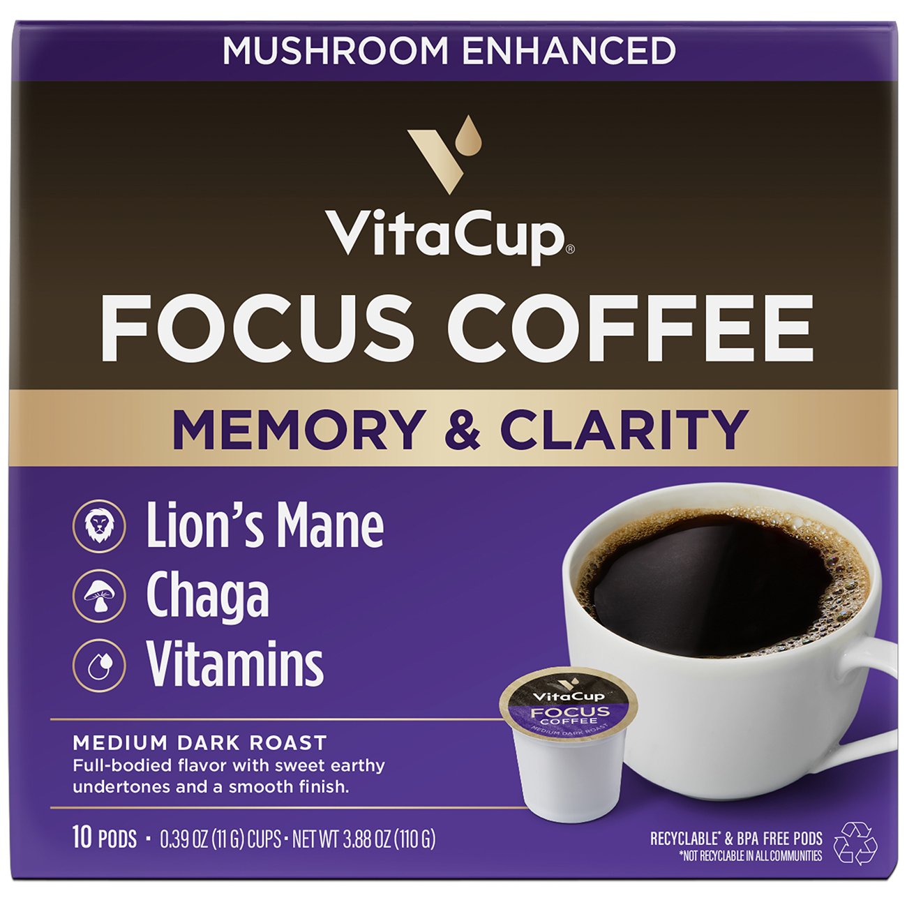 VitaCup Focus Coffee Pods - Shop Coffee at H-E-B