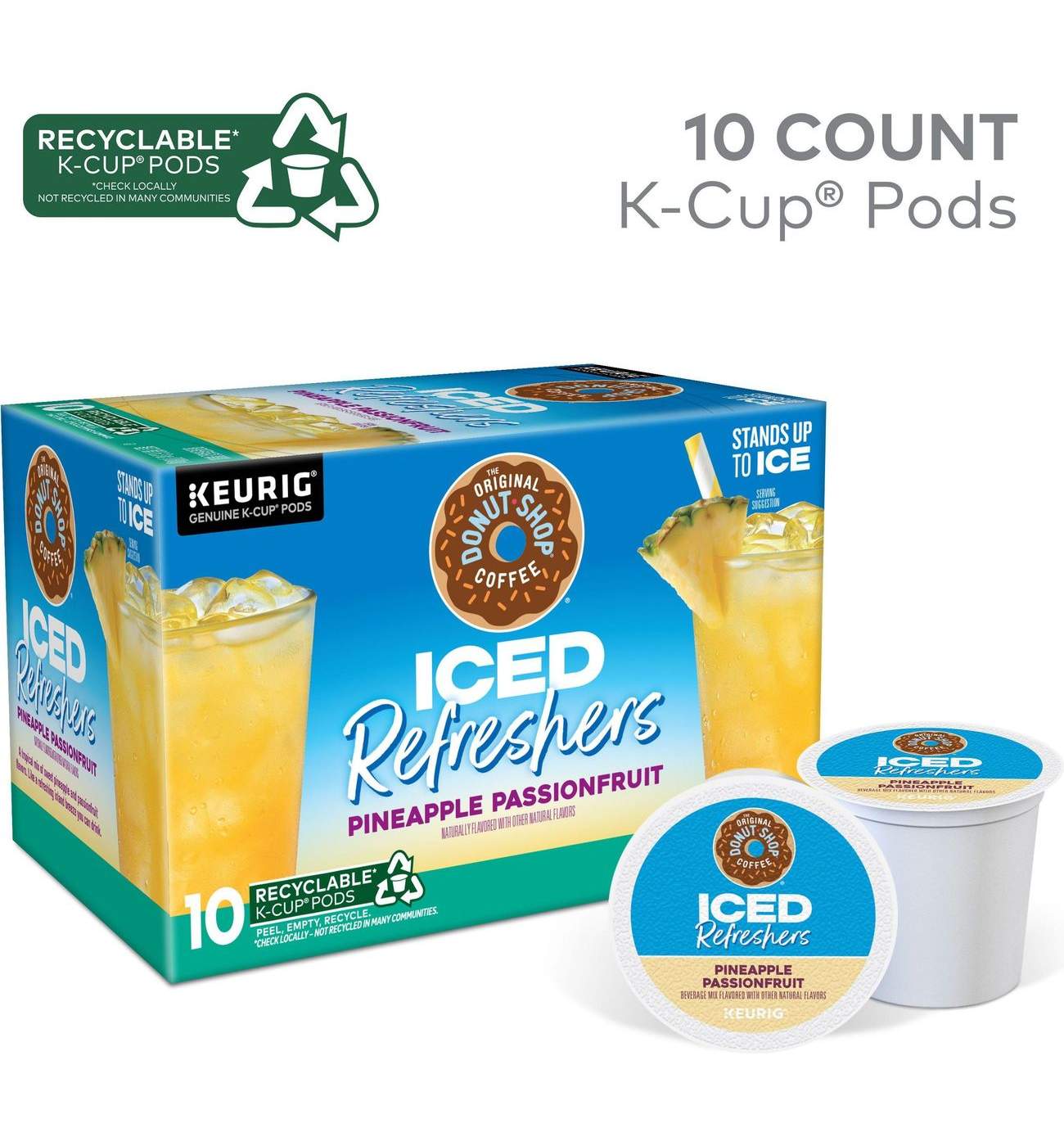 The Original Donut Shop Iced Refreshers Pineapple Passionfruit Single ...