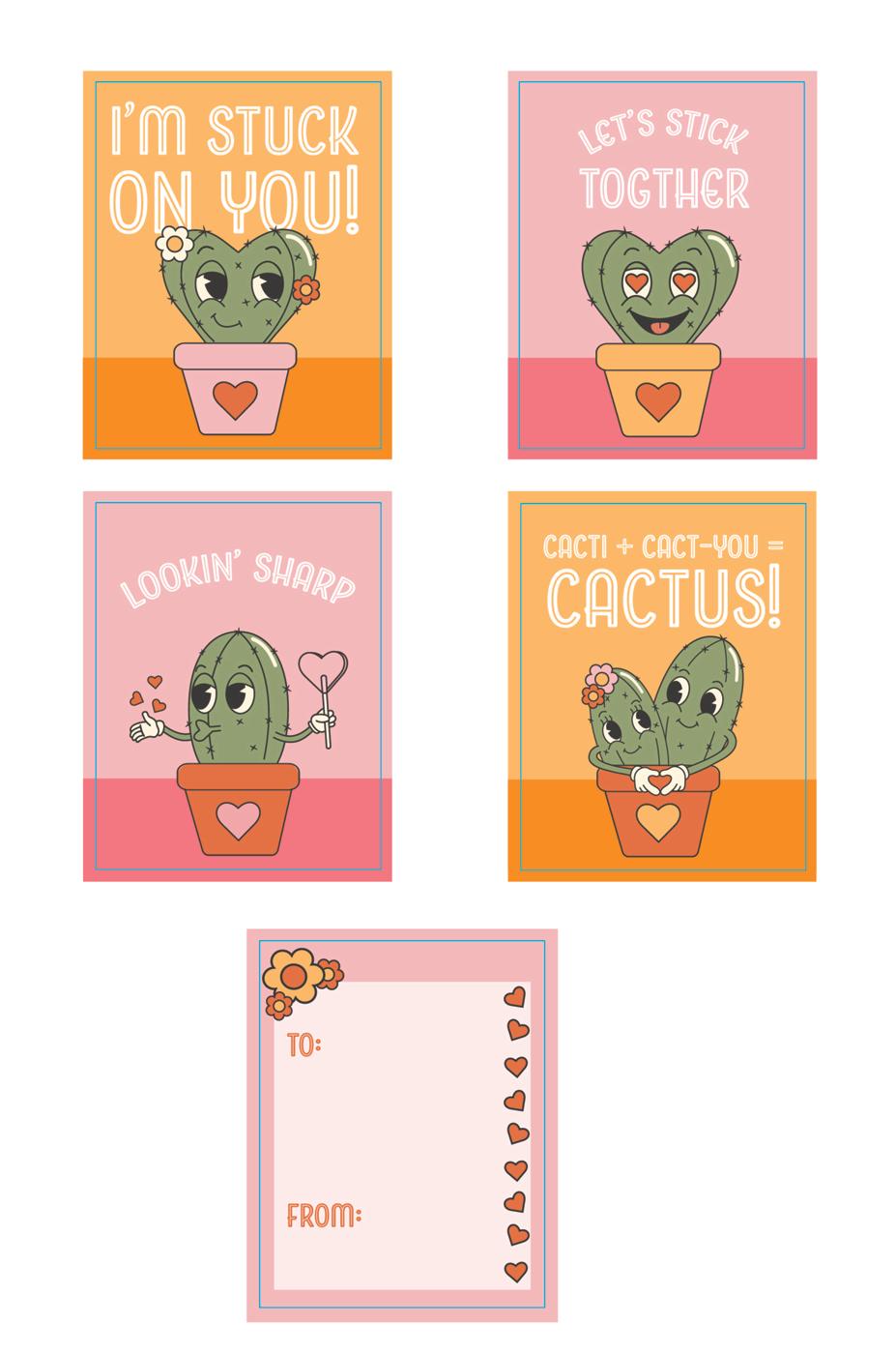 Destination Holiday I'm Stuck On You Valentines Exchange Card Kit ...