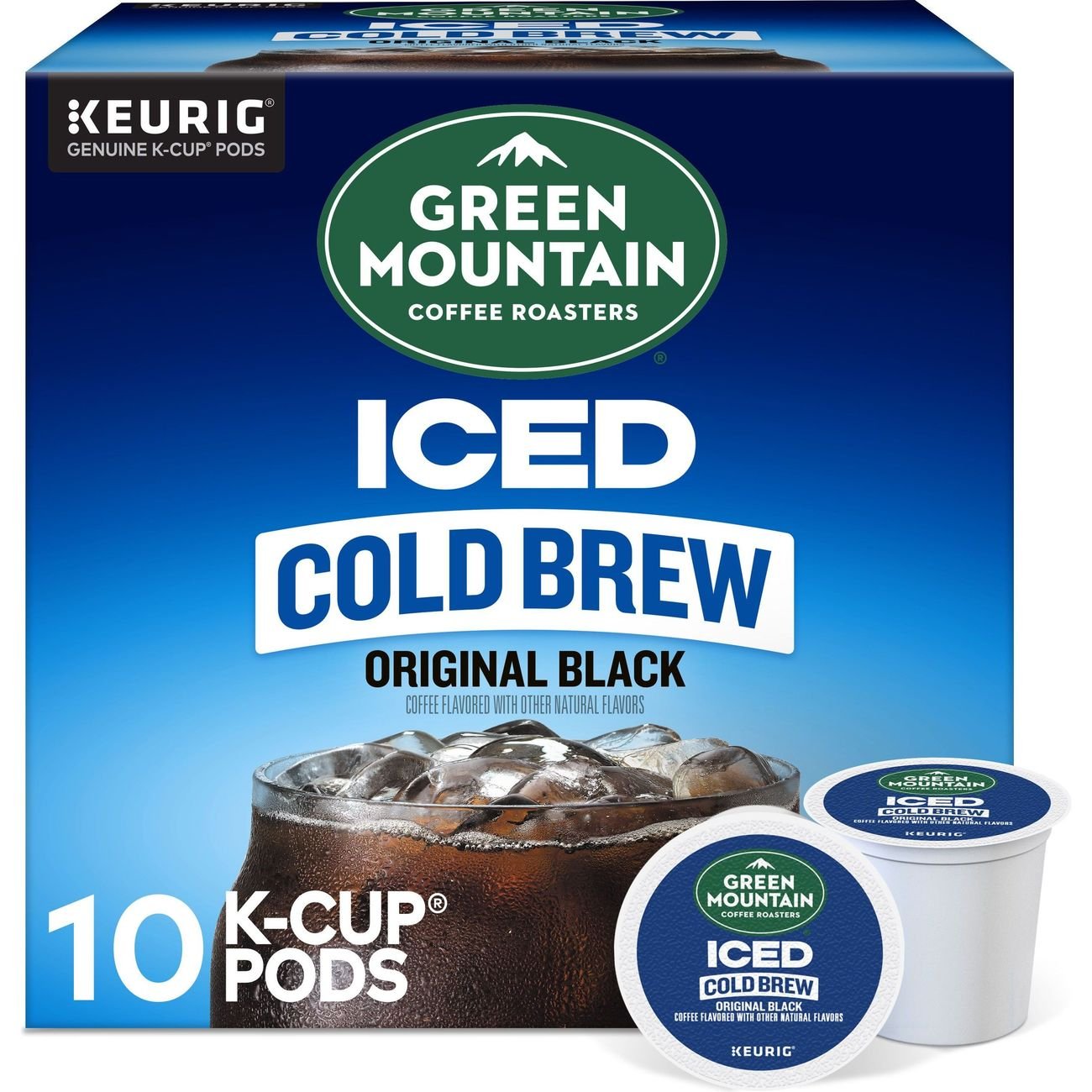 Green Mountain Coffee Iced Cold Brew Original Black Pods - Shop Coffee ...