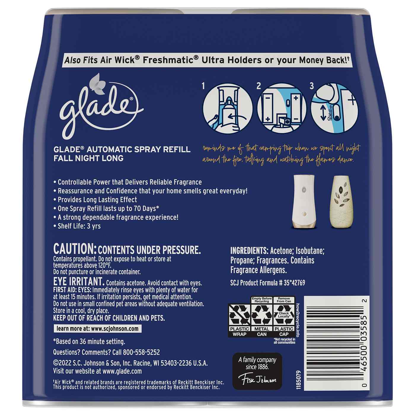 Glade Automatic Spray Refill Value Pack - Fall Night Long - Shop Air ...