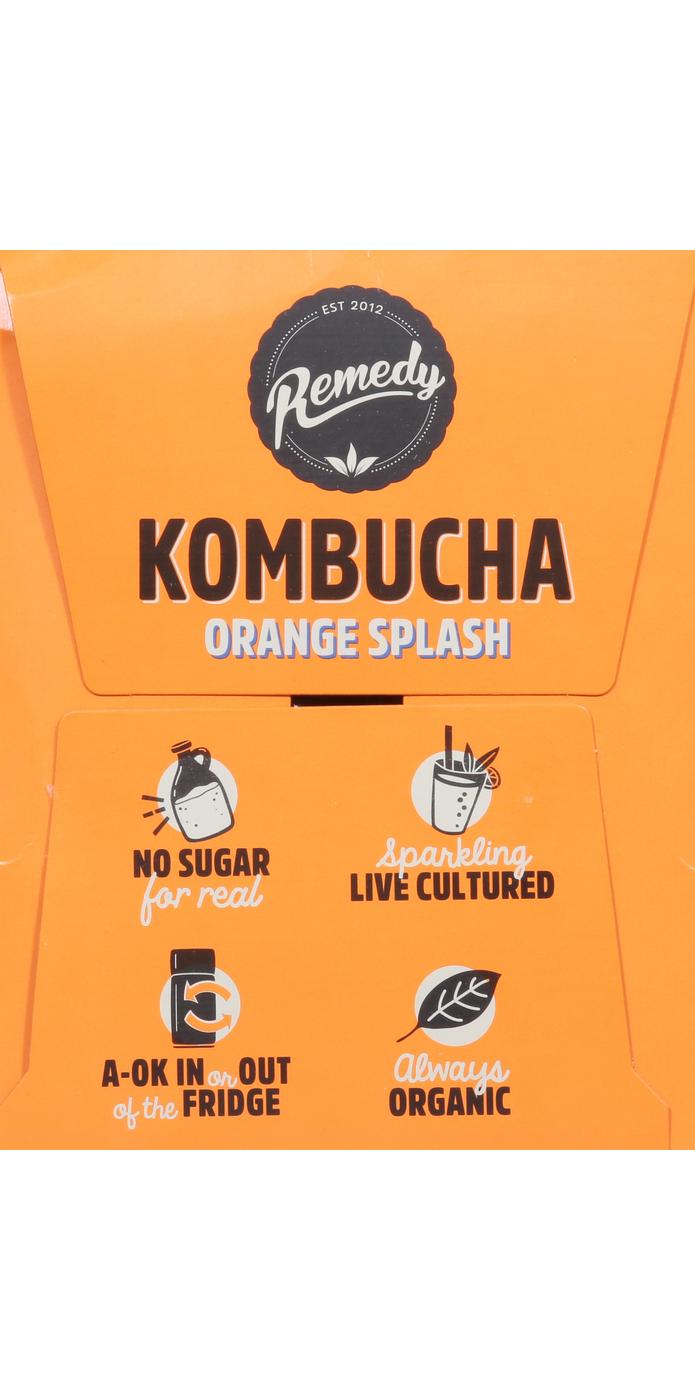 Remedy Kombucha 4 pk Cans - Orange Splash - Shop Juice at H-E-B