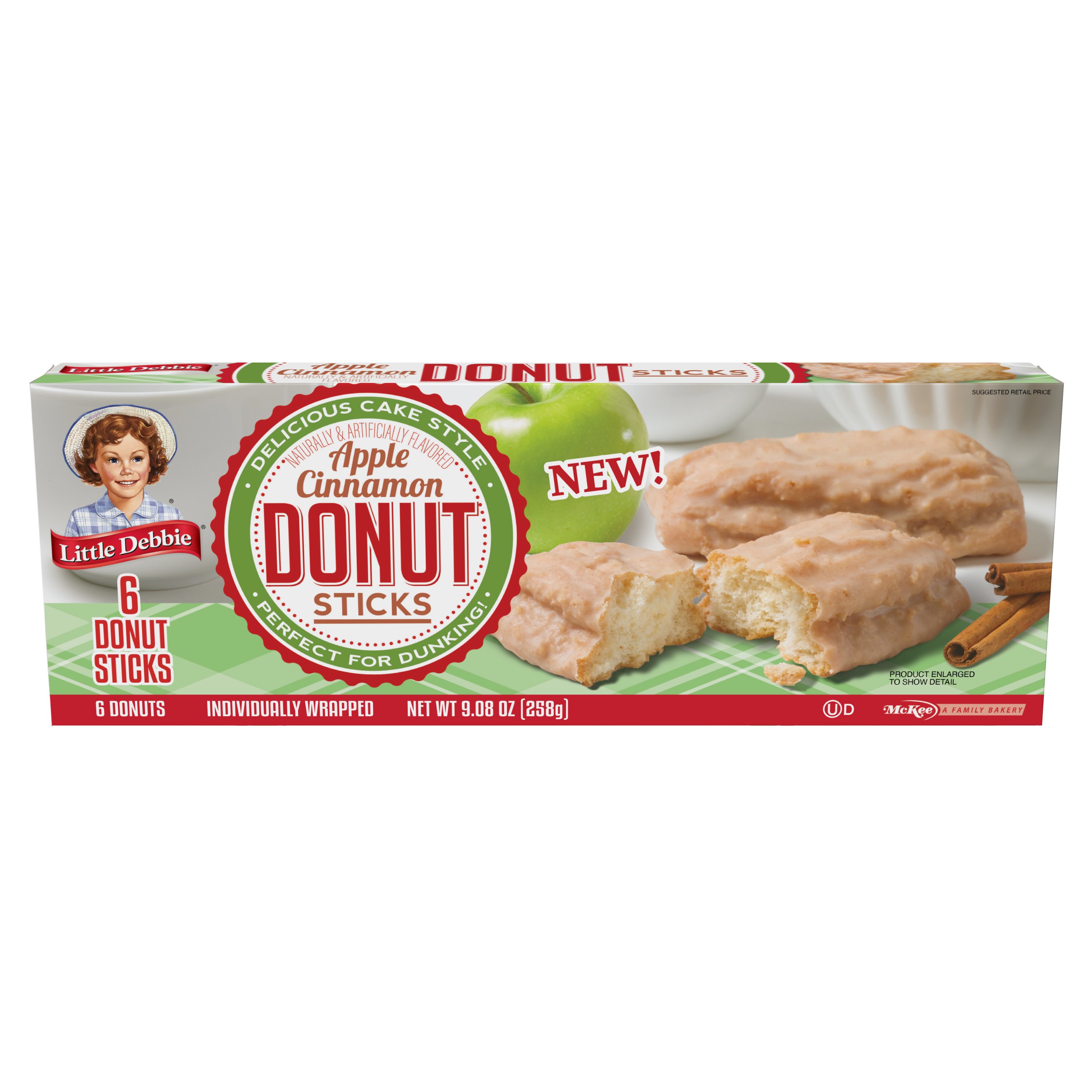 Little Debbie Apple Cinnamon Donut Sticks - Shop Snack cakes at H-E-B