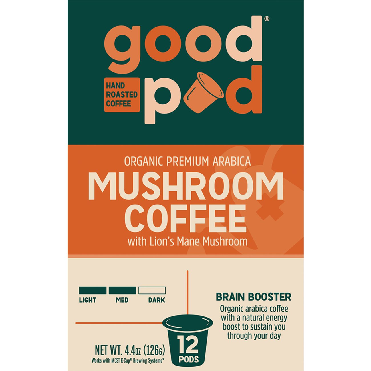 Good Pod Mushroom Coffee Brain Booster - Shop Coffee at H-E-B