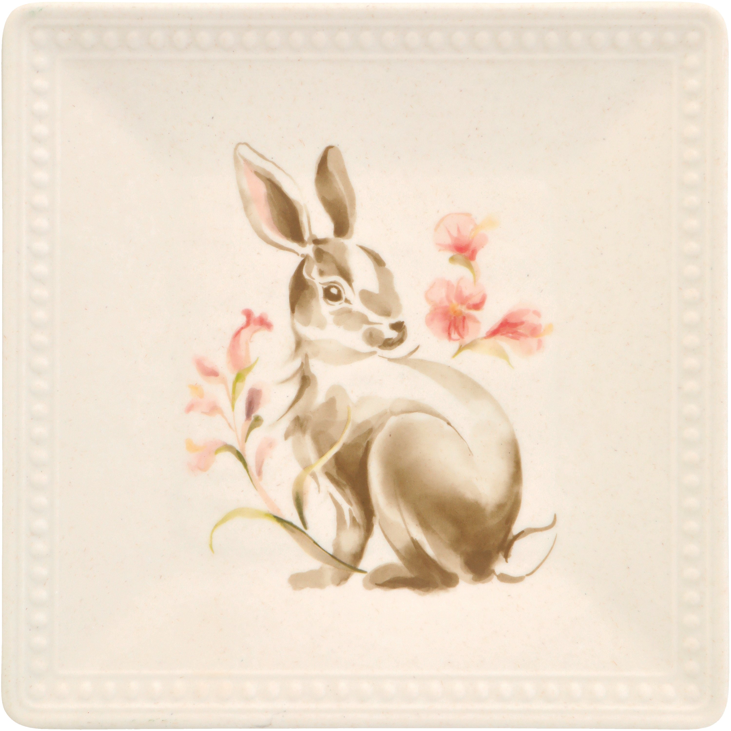 Destination Holiday Floral Bunny Salad Plate - Shop Plates at H-E-B