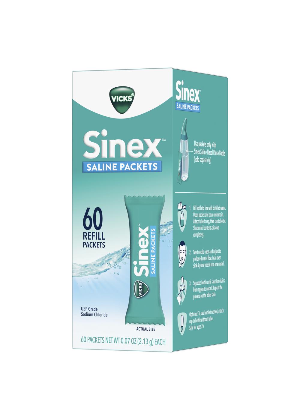 Vicks Sinex Saline Refill Packets - Shop Sinus & allergy at H-E-B