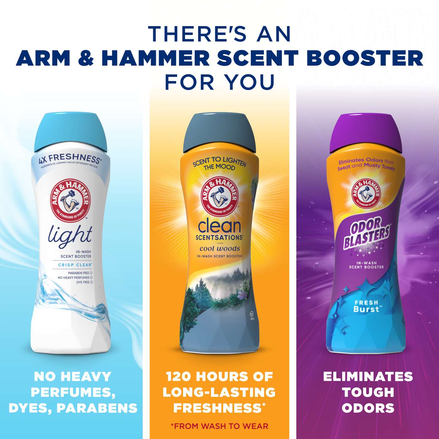 Arm & Hammer Clean Sensations In-Wash Scent Booster Beads - Cool Woods - Shop Fresheners at H-E-B