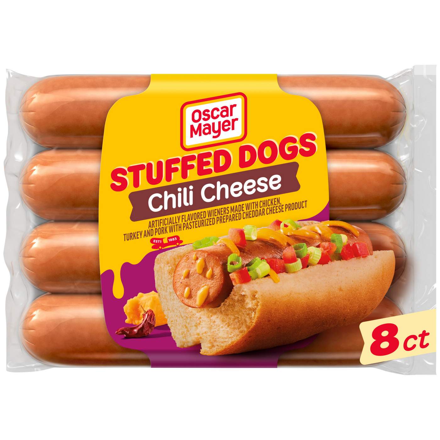 Oscar Mayer Chili Cheese Stuffed Hot Dogs - Shop Hot dogs at H-E-B