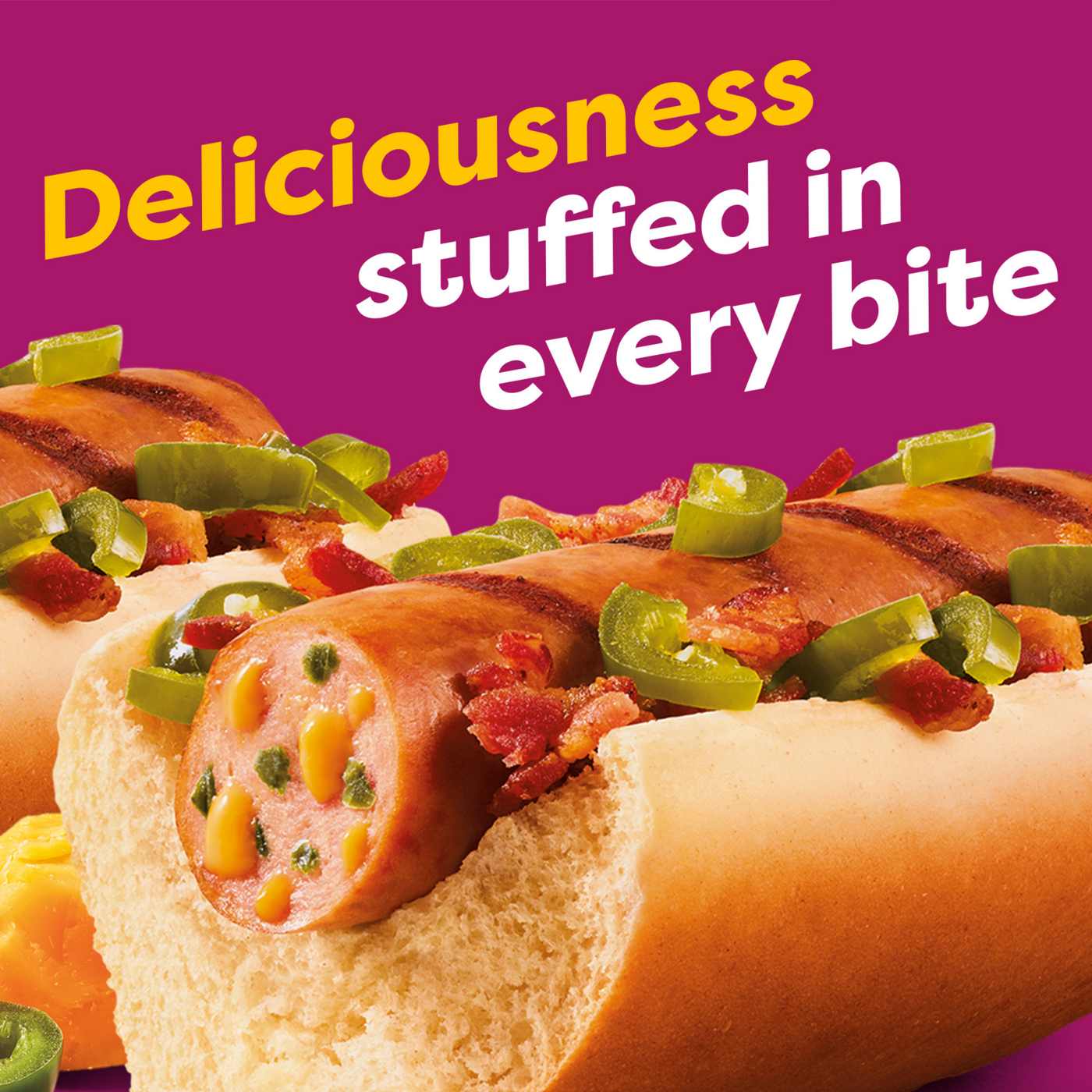 Oscar Mayer Jalapeo Cheddar Stuffed Hot Dogs - Shop Hot dogs at H-E-B