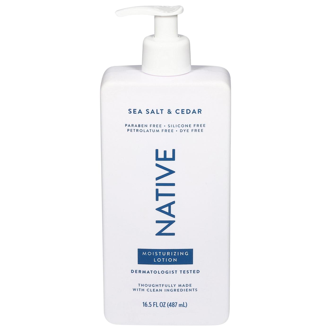 Native Moisturizing Lotion - Sea Salt & Cedar - Shop Body lotion at H-E-B