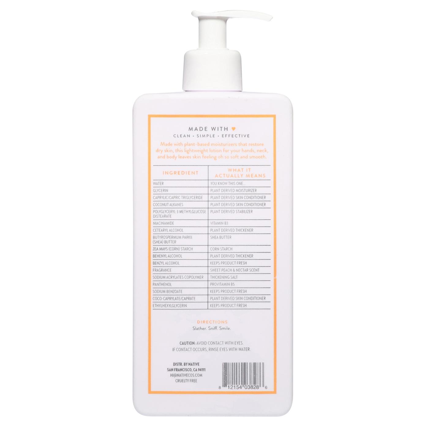 Native Moisturizing Lotion - Sweet Peach & Nectar - Shop Body lotion at ...