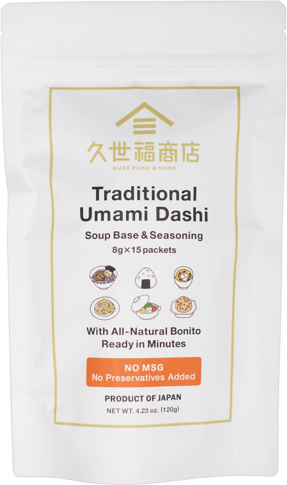 Kuze Fuku & Sons Traditional Umami Dashi Seasoning & Soup Base Packets ...