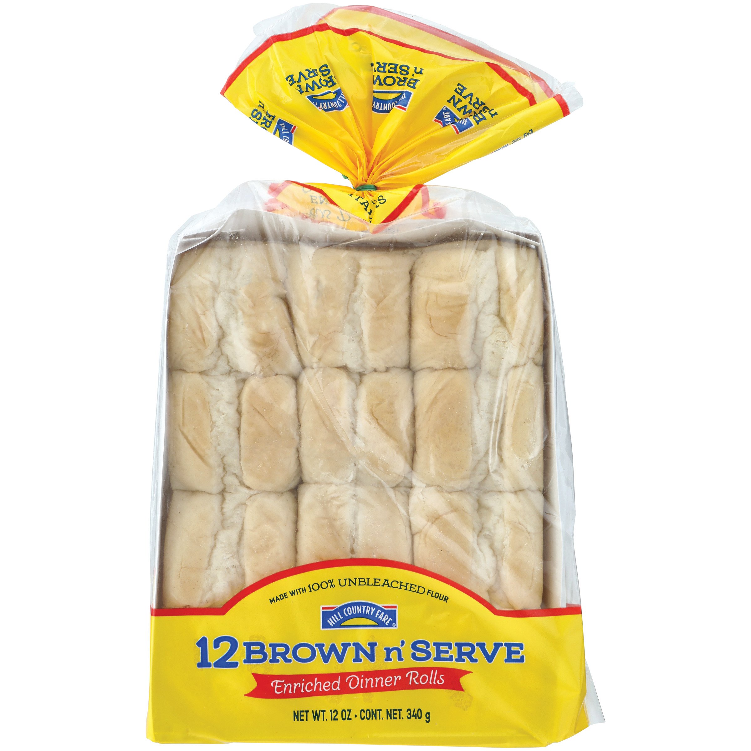 Hill Country Fare Brown n' Serve White Dinner Rolls - Shop Buns & rolls ...