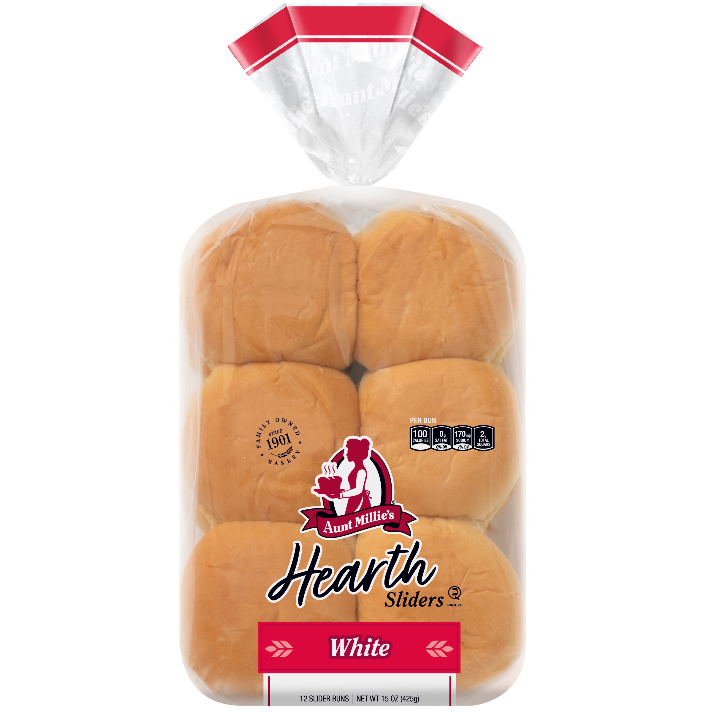 Aunt Millies White Slider Buns - Shop Buns & rolls at H-E-B
