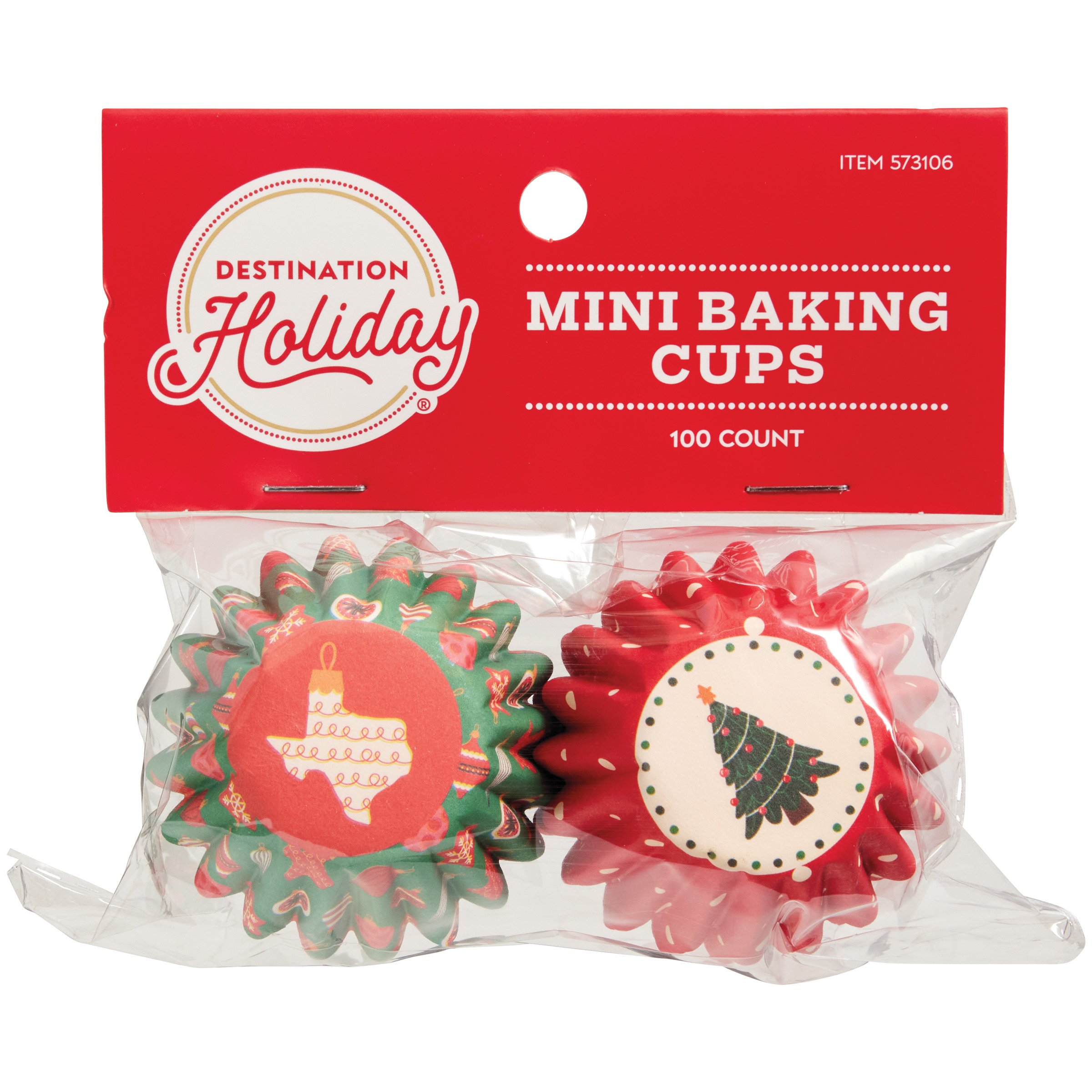 Destination Holiday Mini Christmas Baking Cups - Texas & Tree - Shop ...