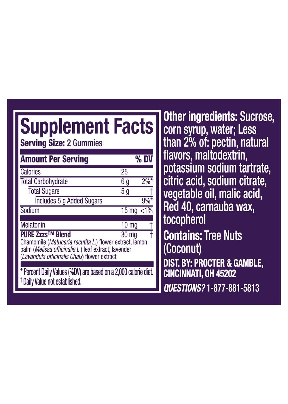 Vicks ZzzQuil Pure Zzzs Advanced Melatonin Gummies - 10 mg - Shop Sleep ...