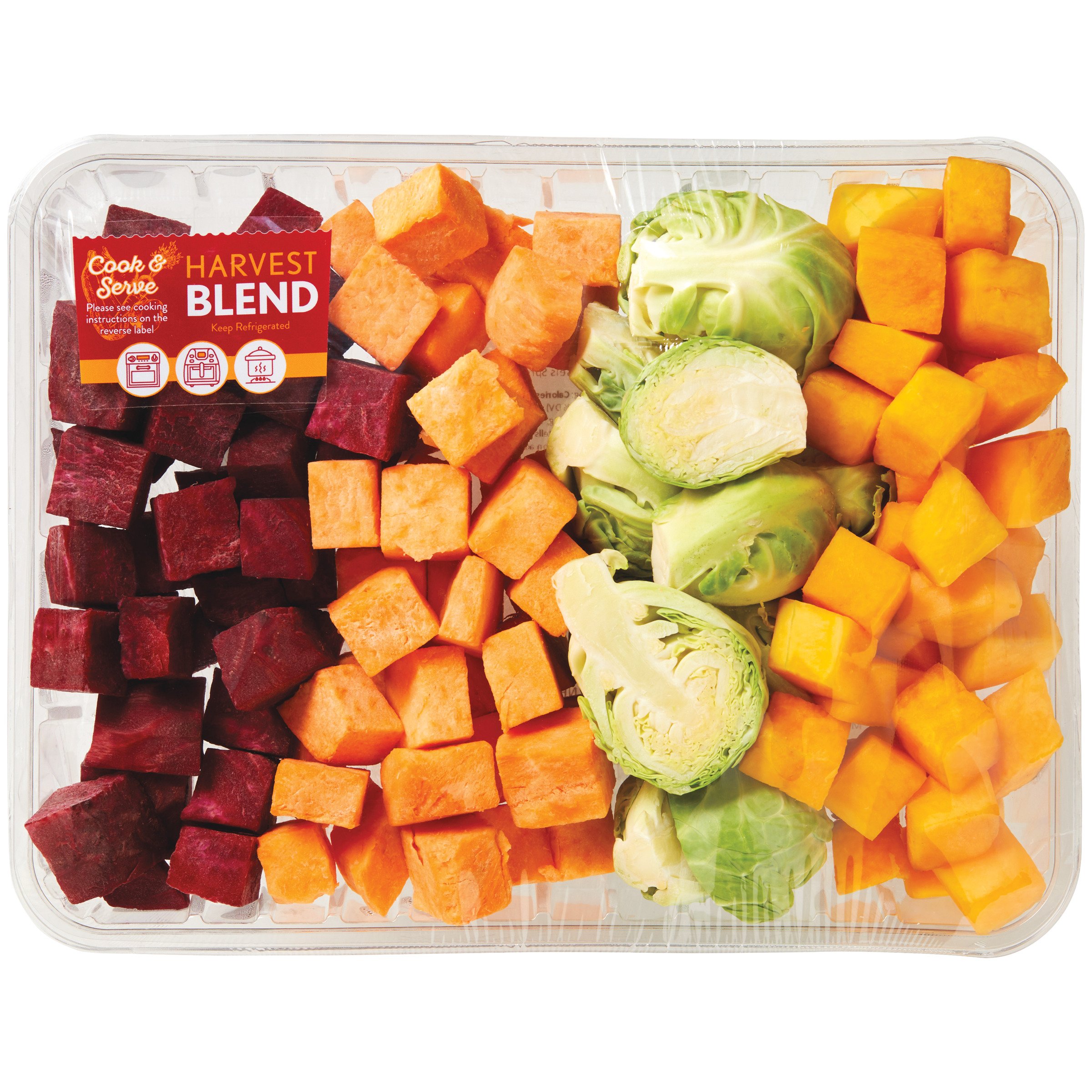 Fresh Harvest Blend Vegetable Tray - Beets, Sweet Potatoes, Brussels ...