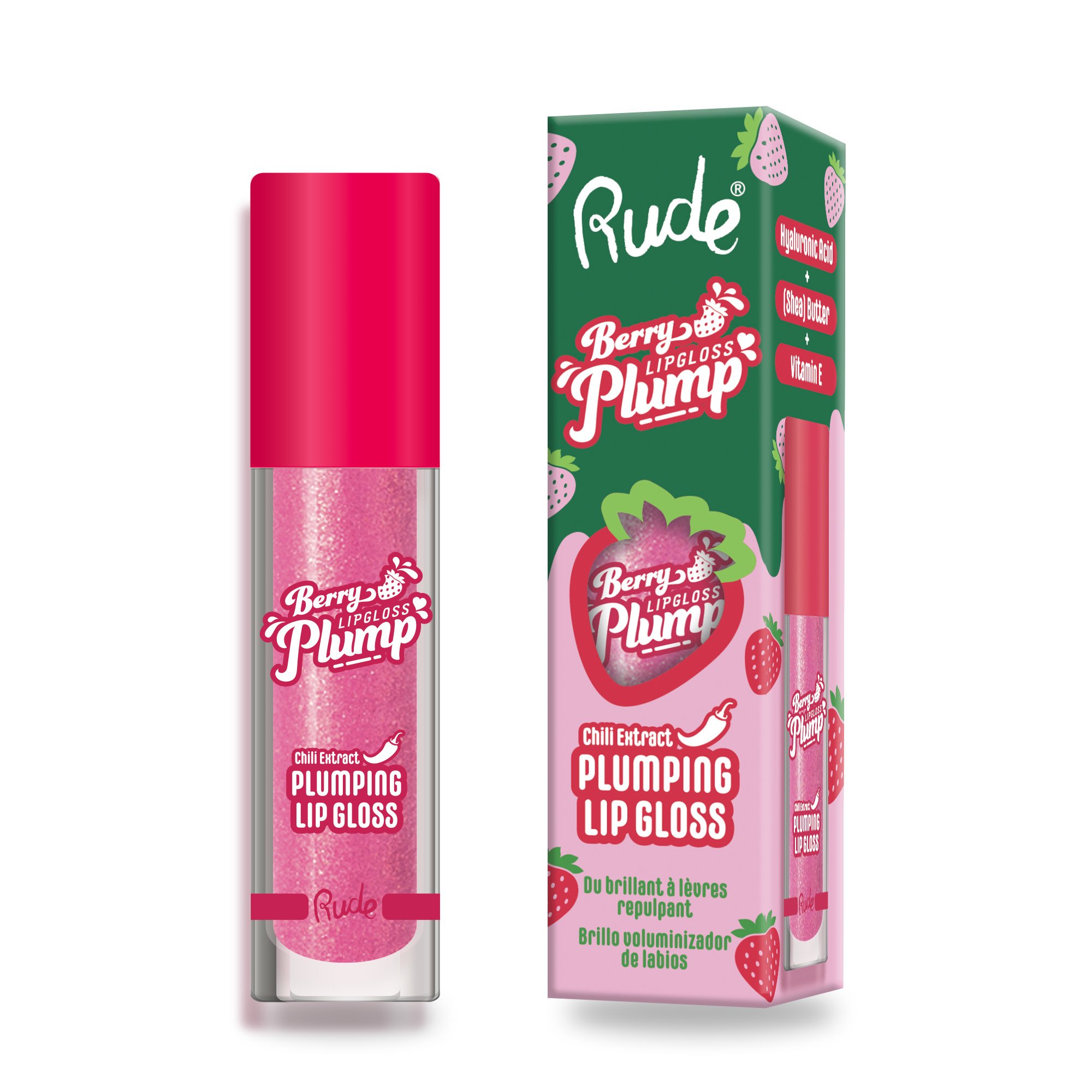Rude Cosmetics Berry Plumping Lip Gloss - Cotton Candy - Shop Lip gloss ...