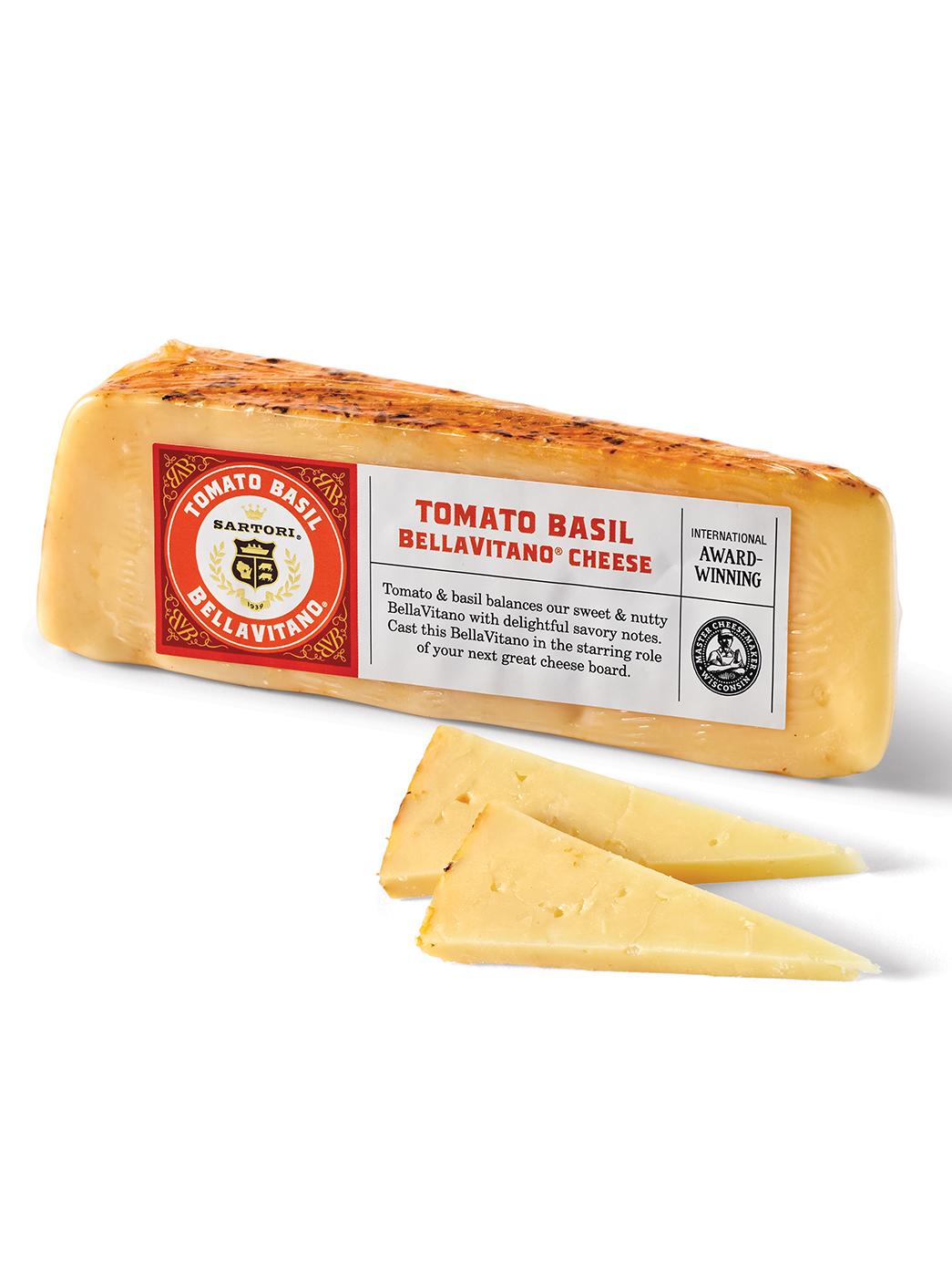 Sartori Tomato Basil BellaVitano Cheese Wedge - Shop Cheese at H-E-B