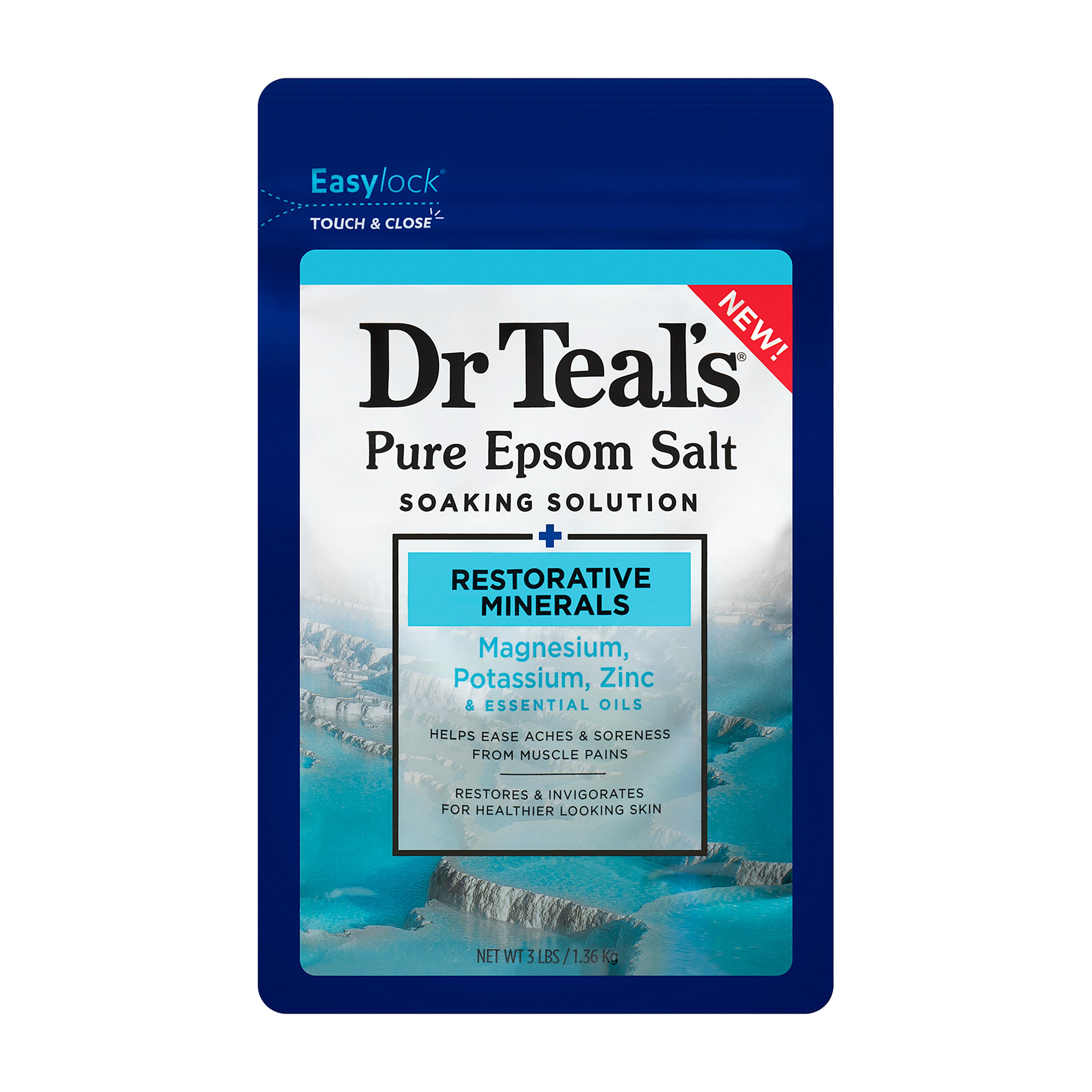 Dr Teal's Pure Epsom Salt Magnesium Soaking Solution - Restorative ...