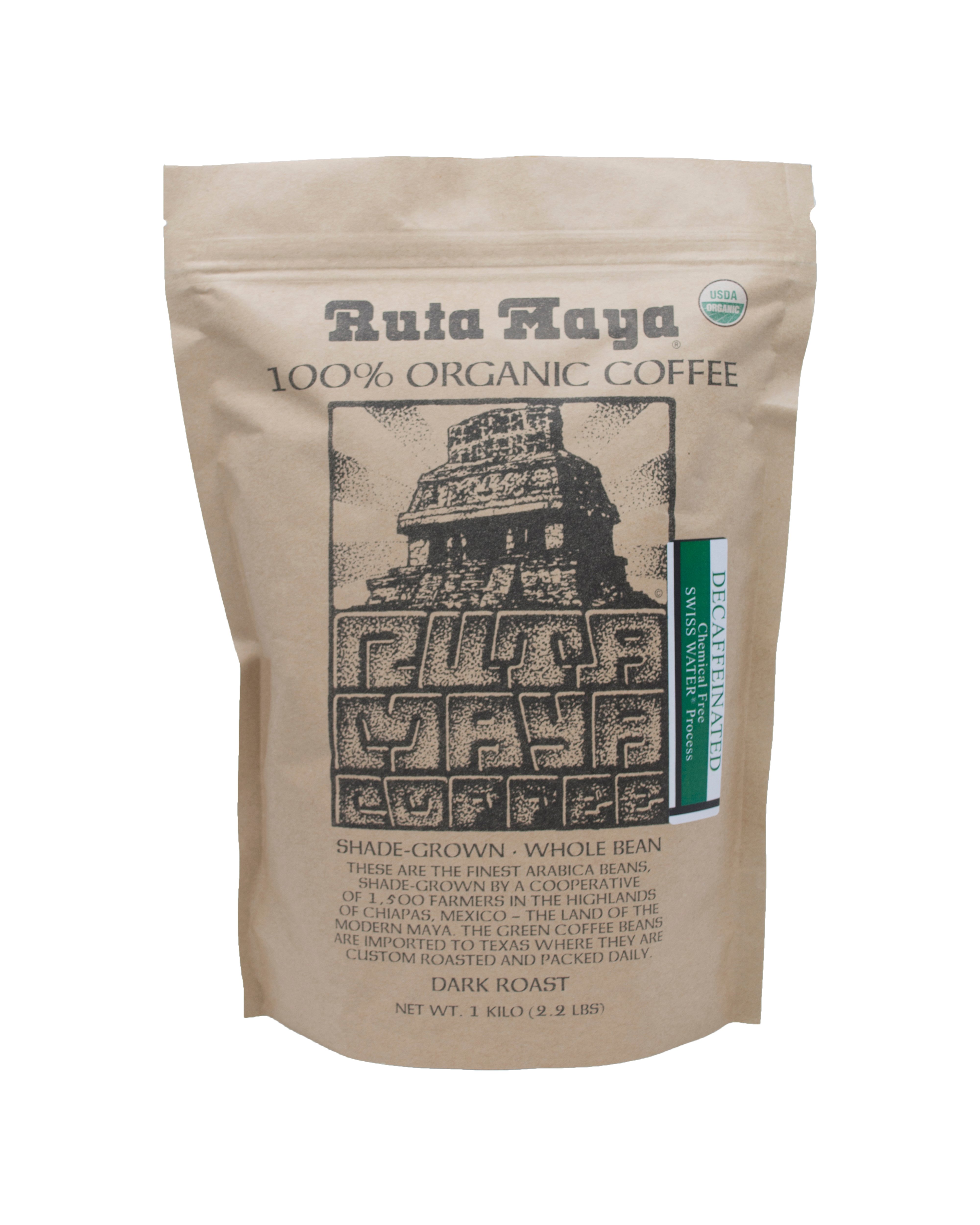 Ruta Maya 100% Organic Whole Bean Coffee - Decaf - Shop Coffee at H-E-B