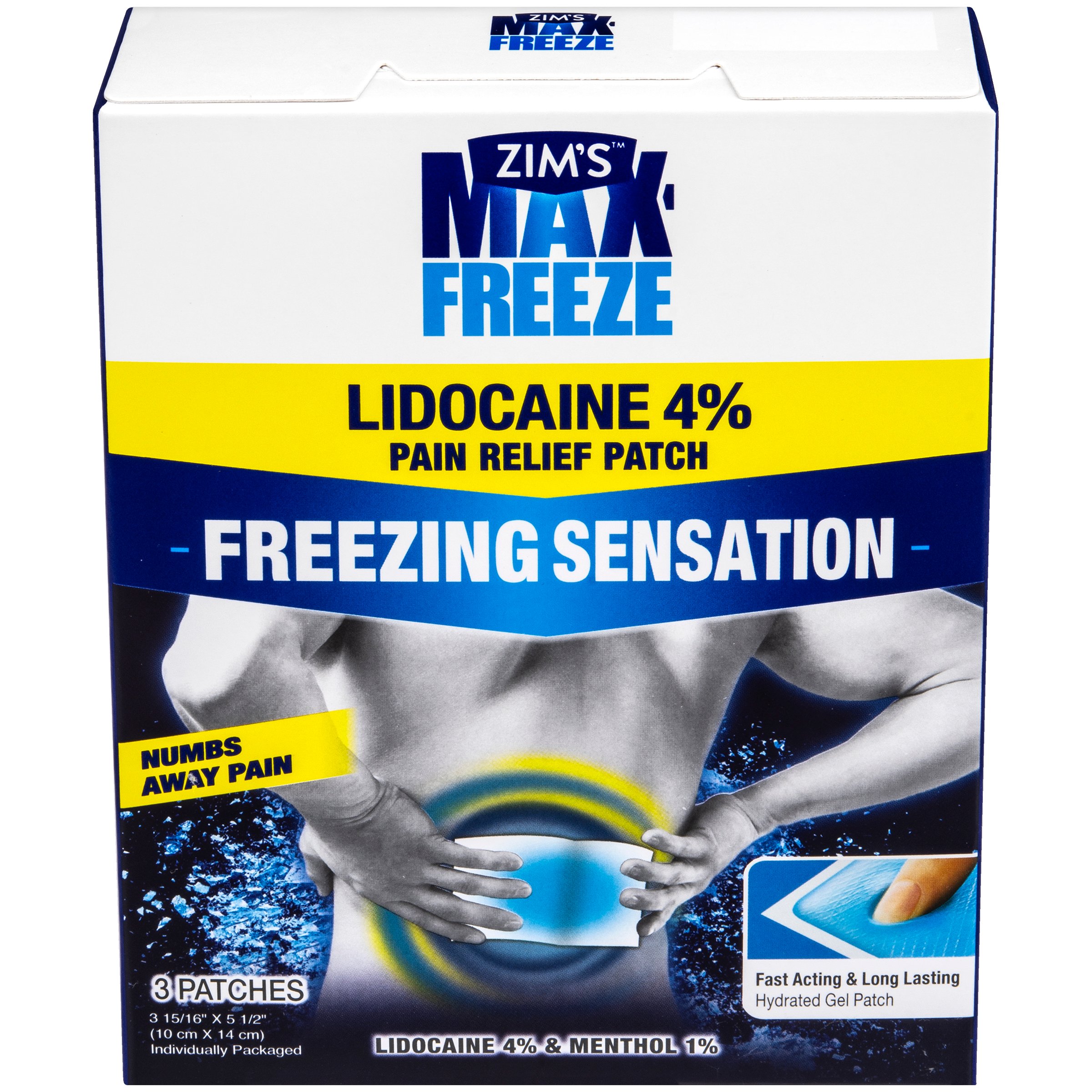 Zim's Max Freezing Sensation Lidocaine Patch - Shop Muscle & joint pain ...