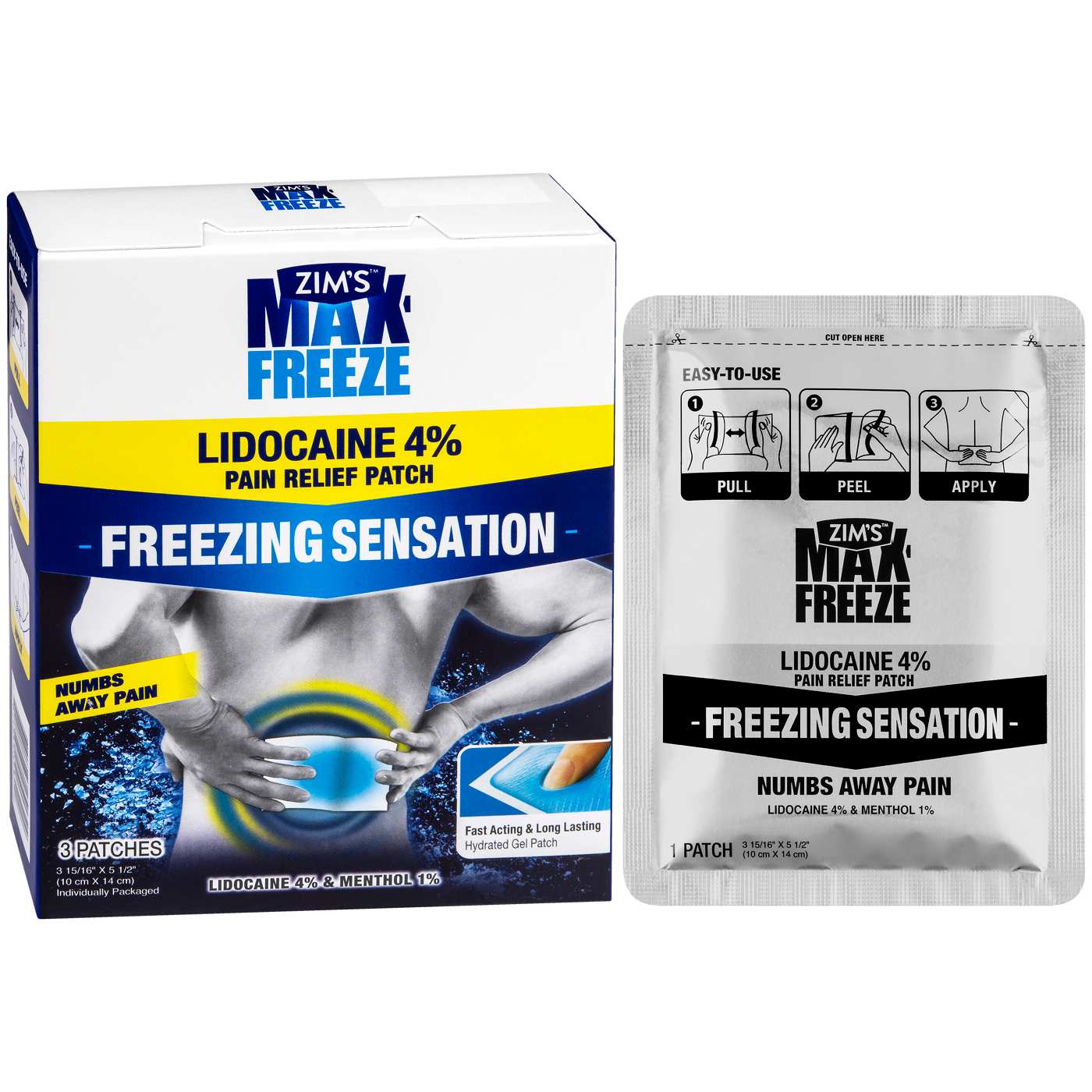 Zim's Max Freezing Sensation Lidocaine Patch - Shop Muscle & joint pain ...