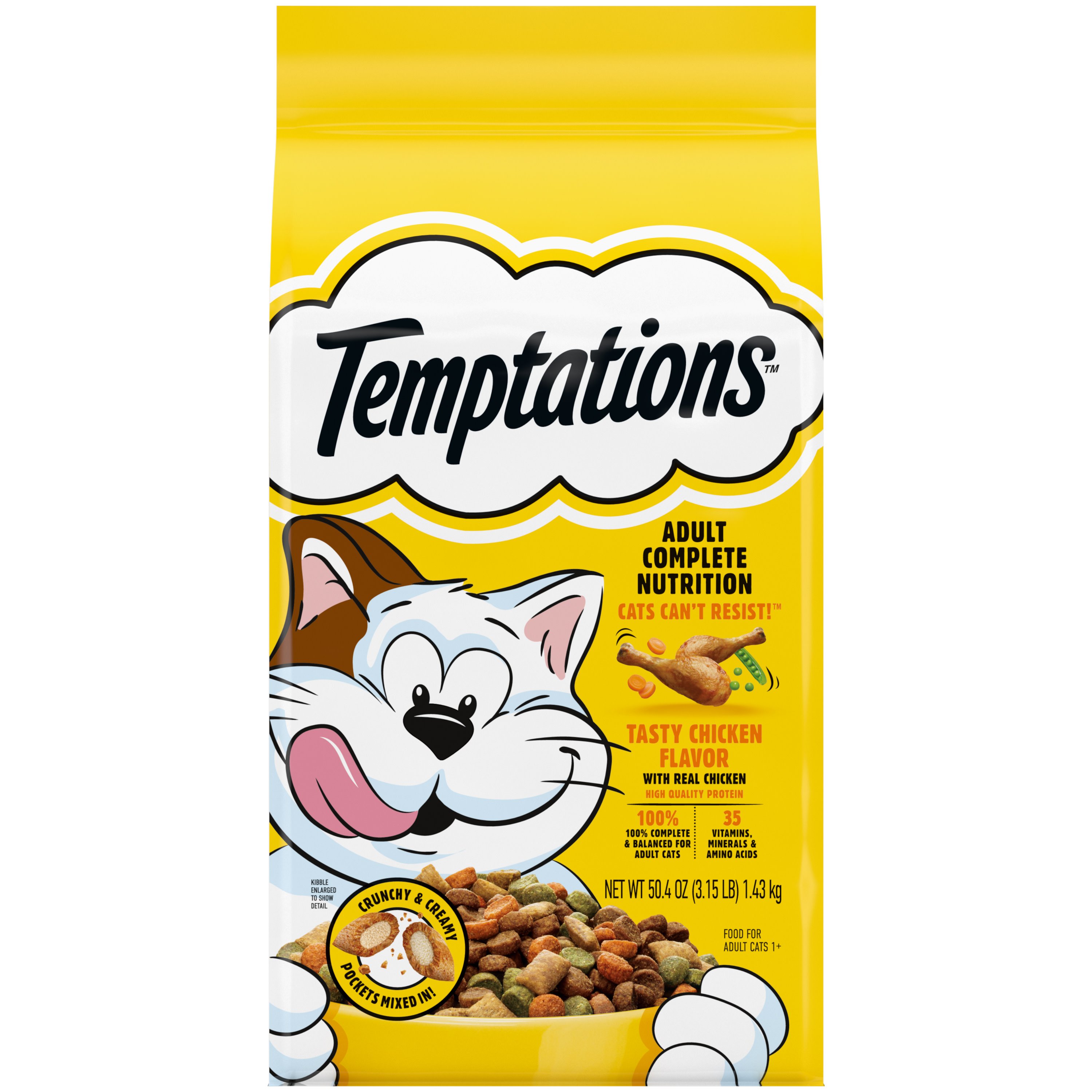 Temptations Tasty Chicken Flavor Adult Dry Cat Food - Shop Food at H-E-B