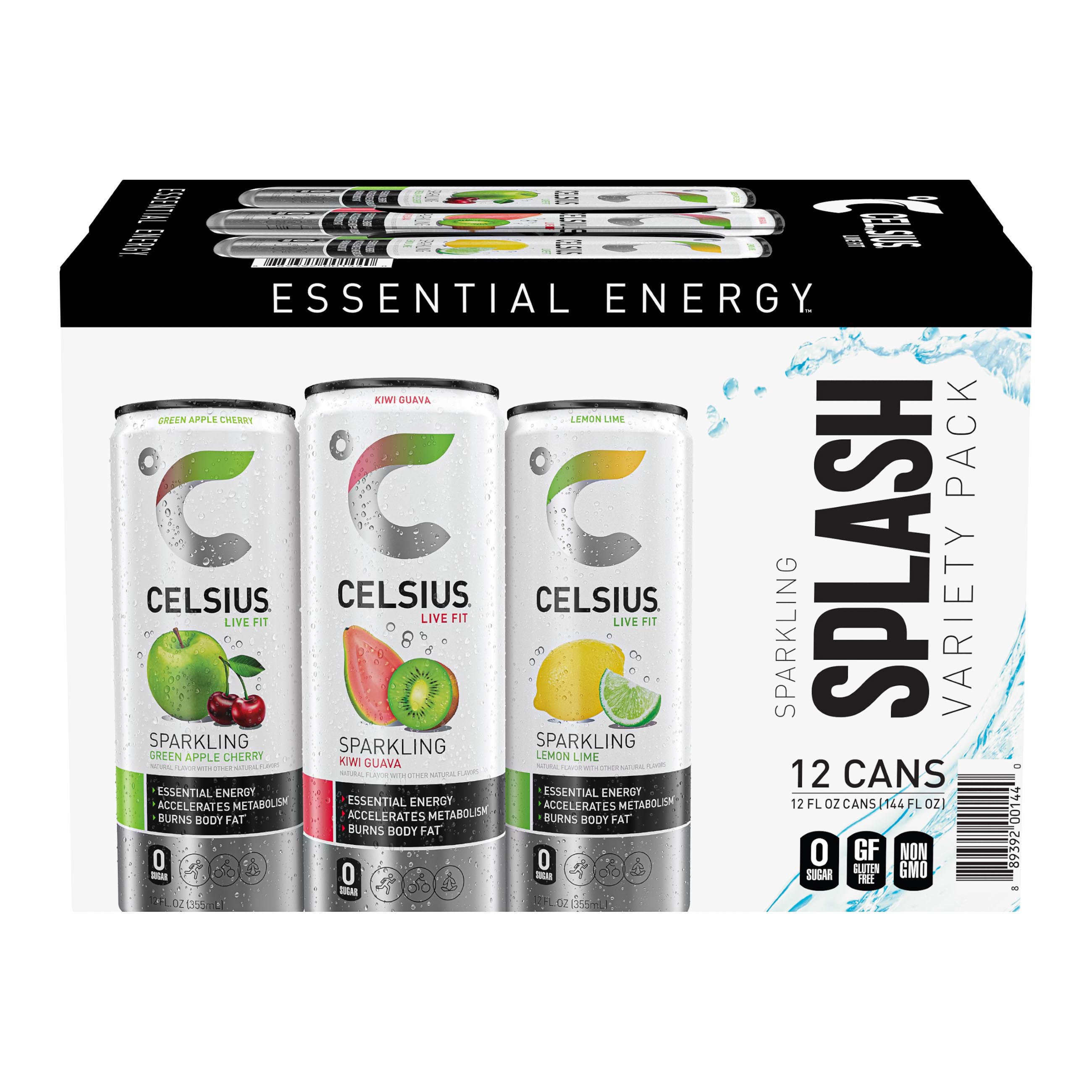 Celsius Sparkling Splash Energy Drink - Variety Pack - Shop Sports ...