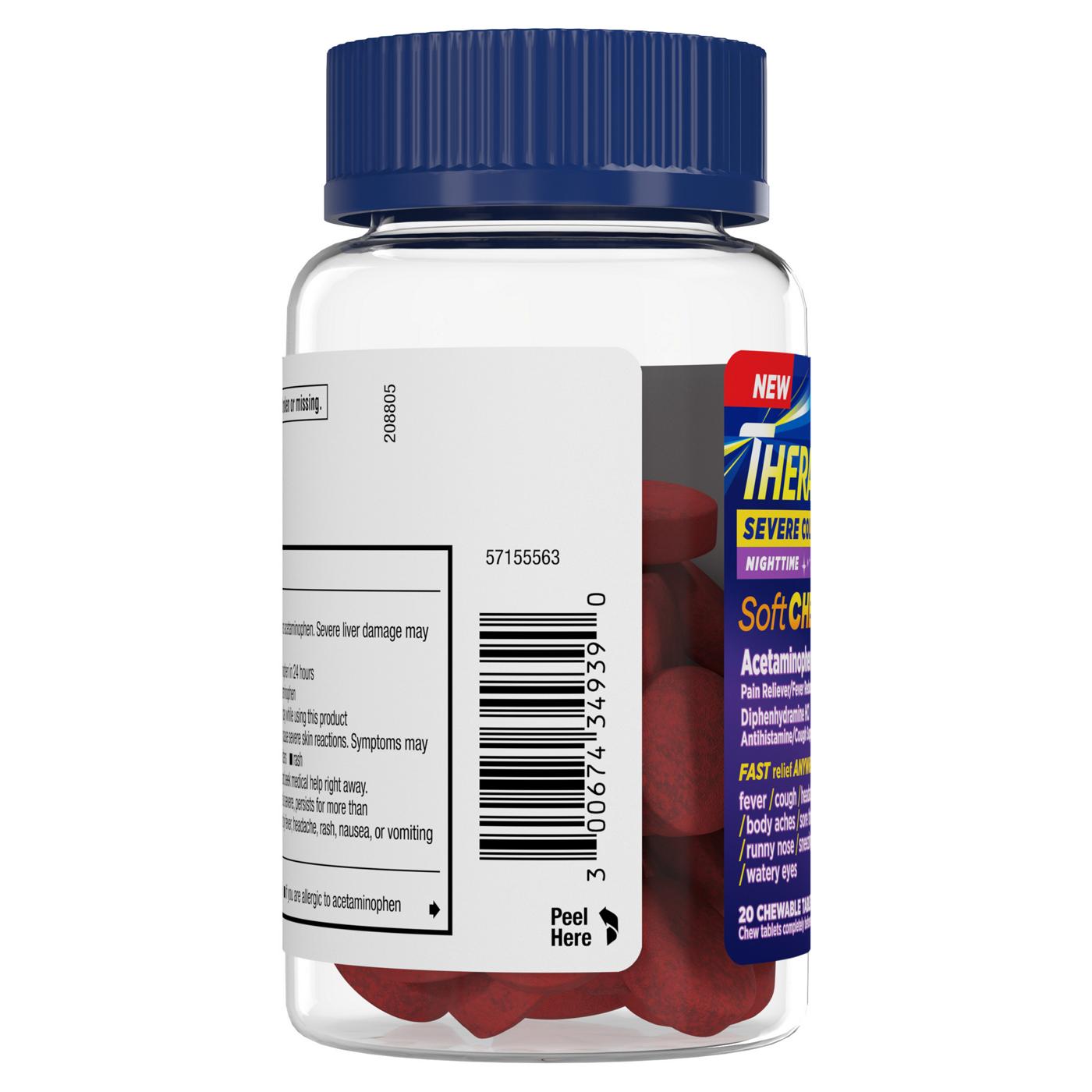 Theraflu Soft Chews, Nighttime Severe Cold Relief, Apple Cinnamon ...