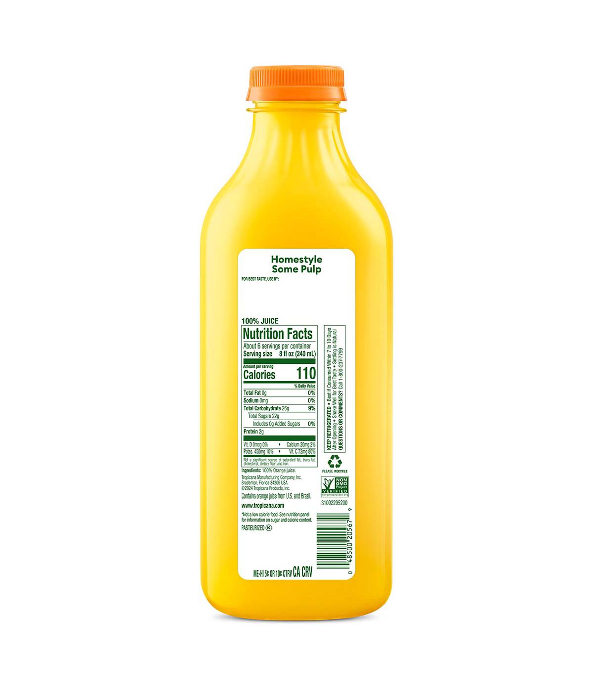 Tropicana Some Pulp Pure Premium 100% Orange Juice - Shop Juice at H-E-B